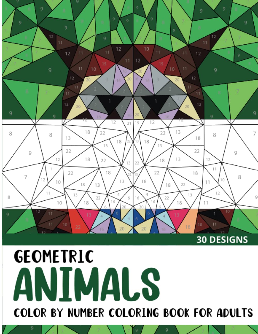 Amazon.com: Geometric Animals Color by Number Coloring Book: Coloring ...