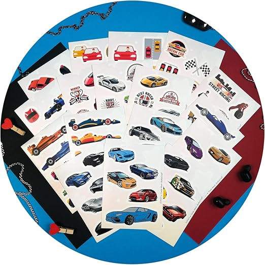 Amazon.com: 100Pcs Race Car Stickers for Kids, Racing Stickers and ...