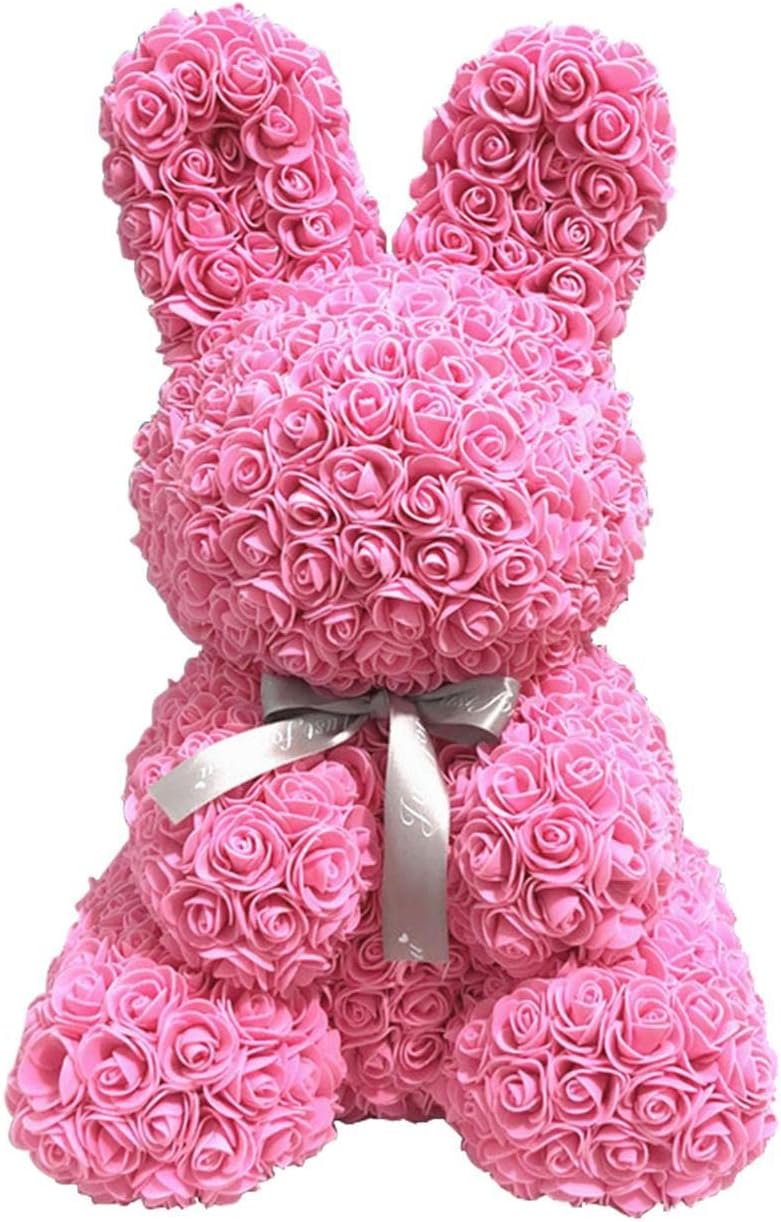 Amazon.com: Hulzogul Rose Rabbit, Preserved Flower Rabbit, Rose Petals ...