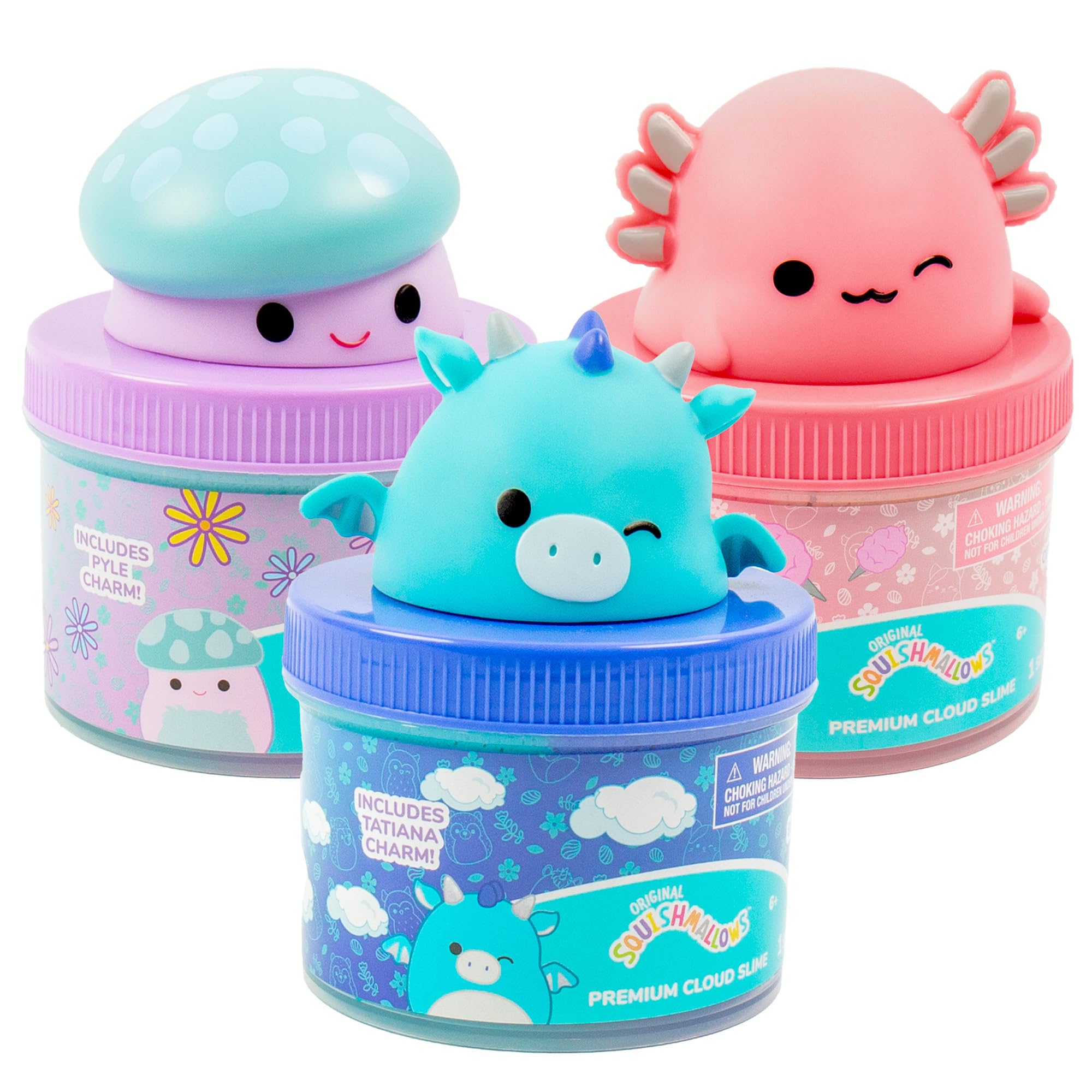 Snapklik.com : Original Squishmallows Premium Scented Slime, 3-Pack, 8 ...