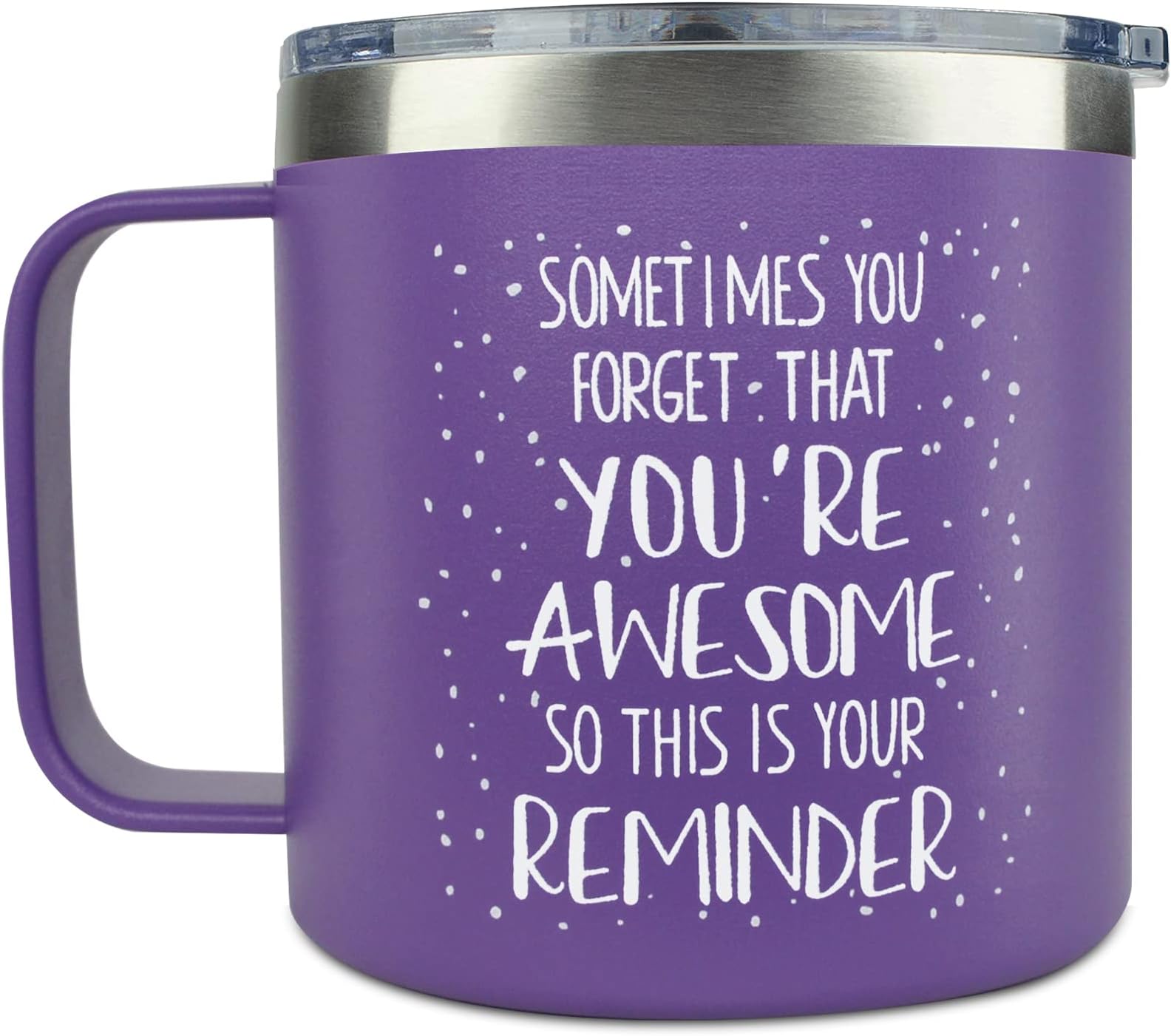 Amazon.com | BRUSAVOL Coffee Mug - Birthday Gifts for Women - Purple ...