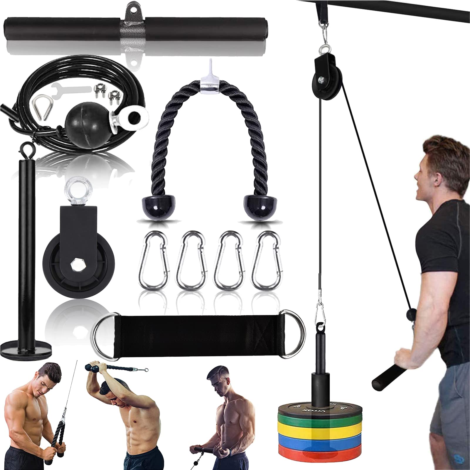 Zeny Heavy Duty Dip Stand Parallel Bar Bicep Triceps Home Heavy Duty ...