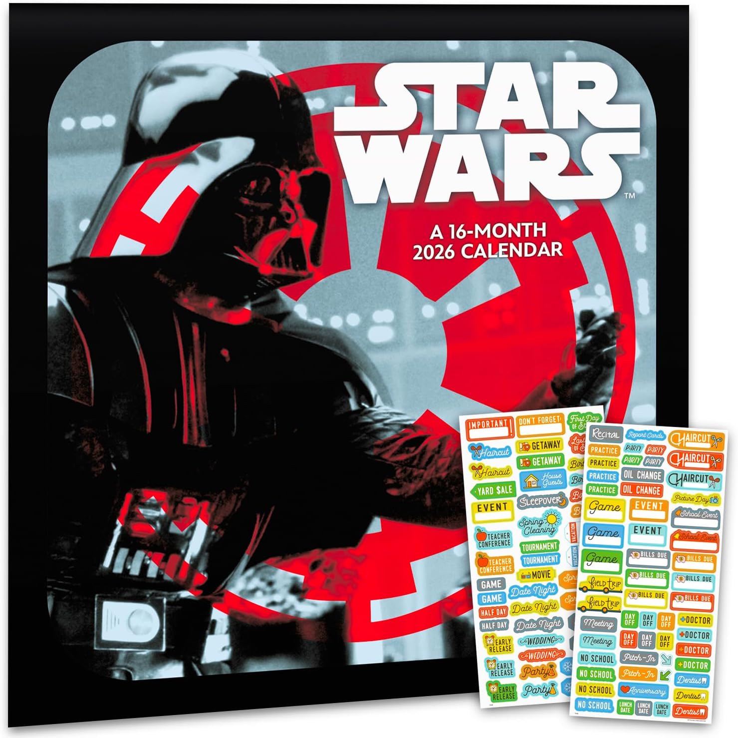 Classic Star Wars Calendar 2026 - Deluxe 2026 Star Wars Saga Wall ...