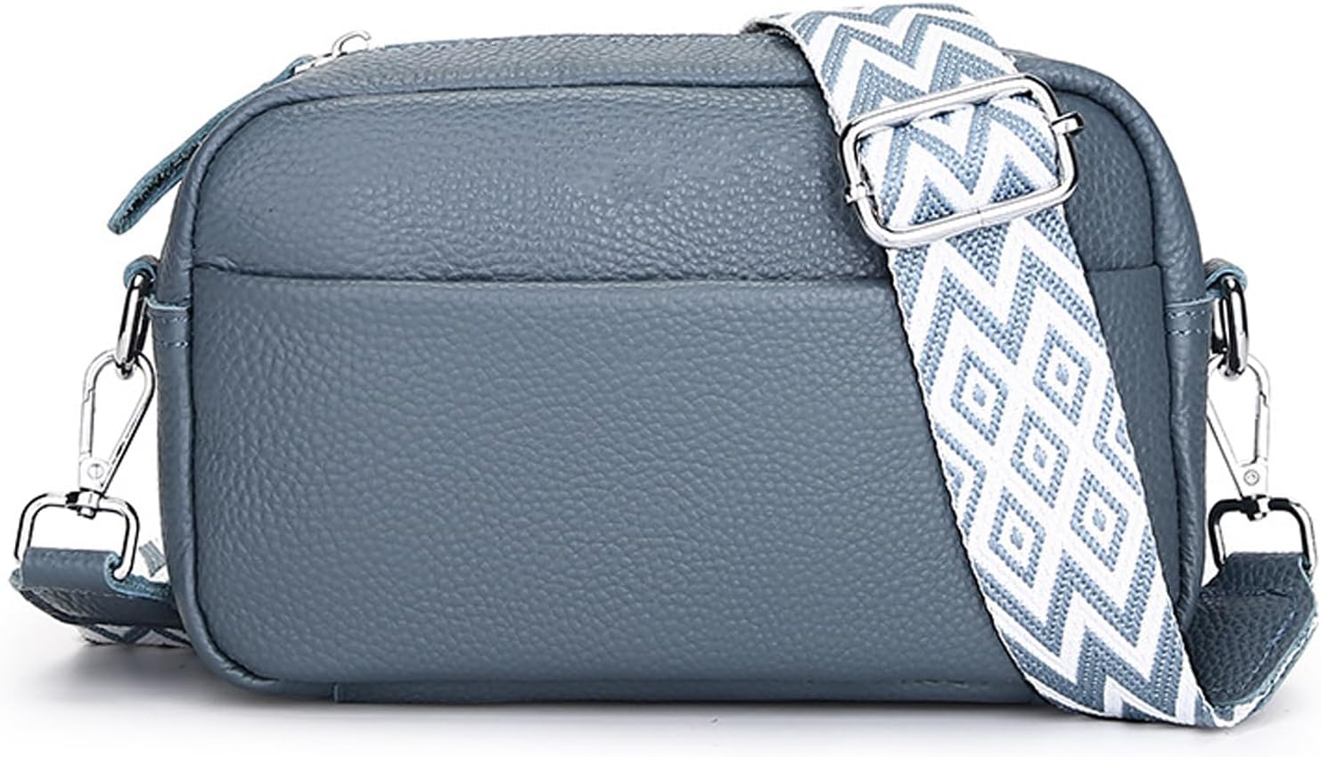 AIMALL Women's Small Crossbody Bag 9-inch Genuine Leather, Wide ...