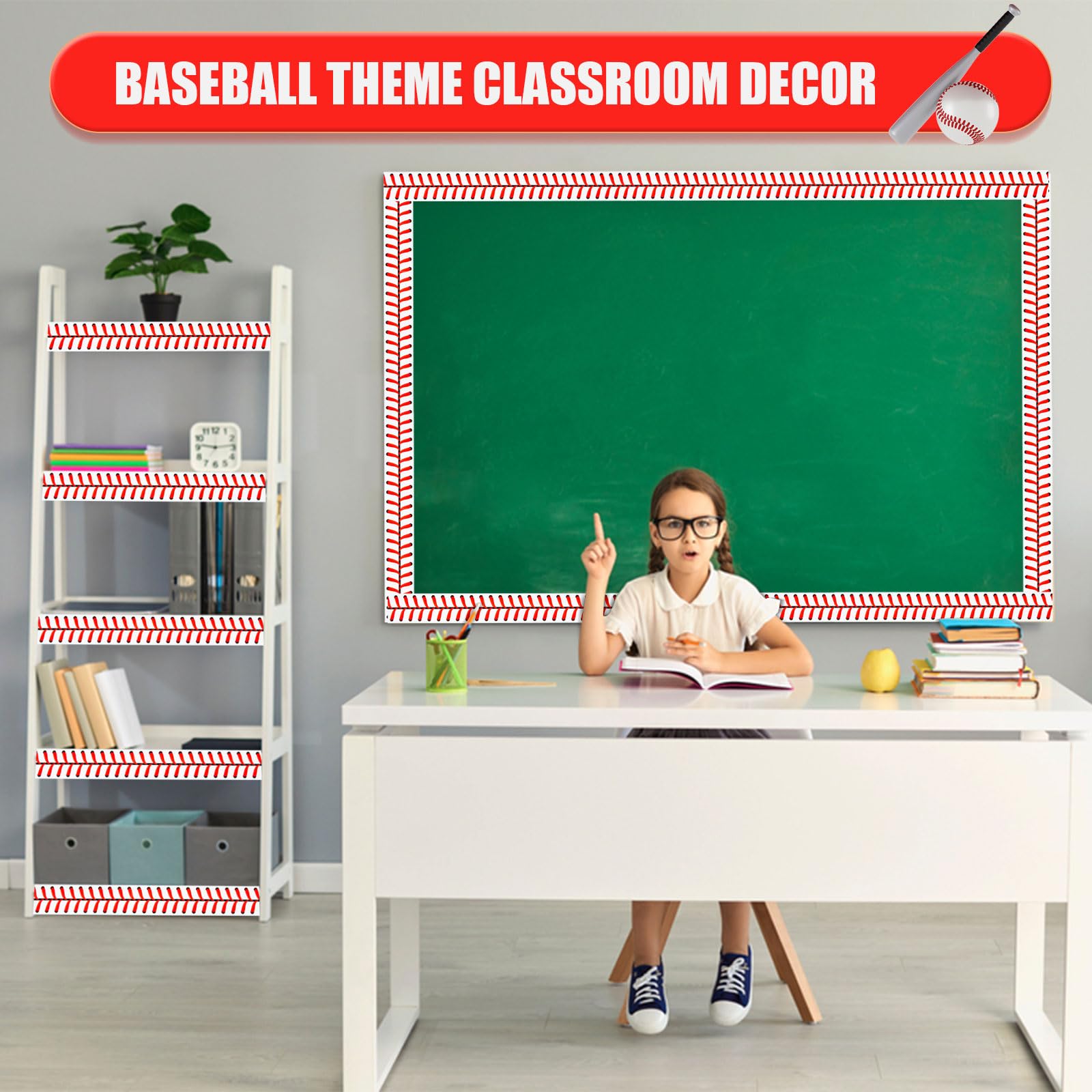 Snapklik.com : AWIZOM 99 Feet Baseball Bulletin Board Border Baseball ...