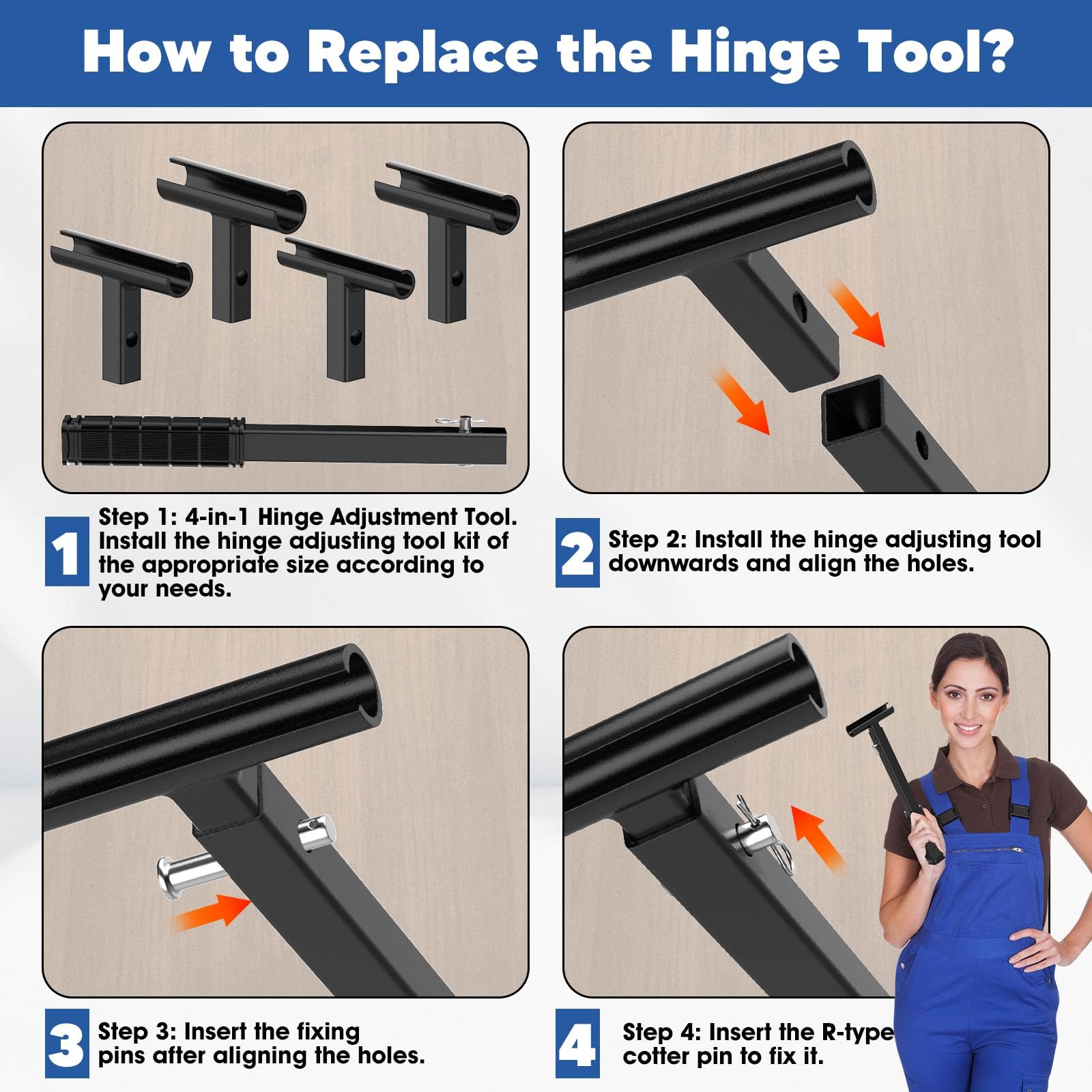 Snapklik.com : Mixizigoz 4 Size Door Hinge Adjustment Tool For Bender ...