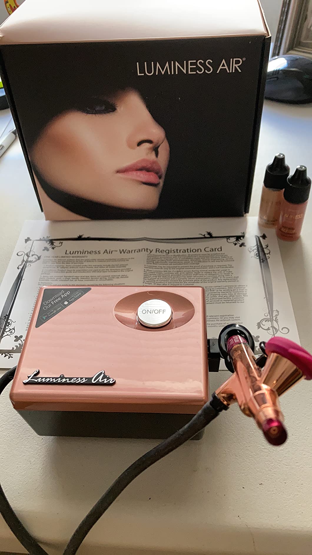 $17/mo - Finance Luminess Air Rose Gold Legend Airbrush System with ...