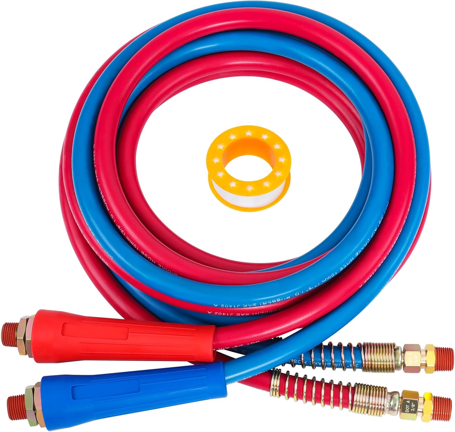 Amazon.com: CheeMuii 12 FT Semi Truck Air Line Hose Assembly Rubber Air ...