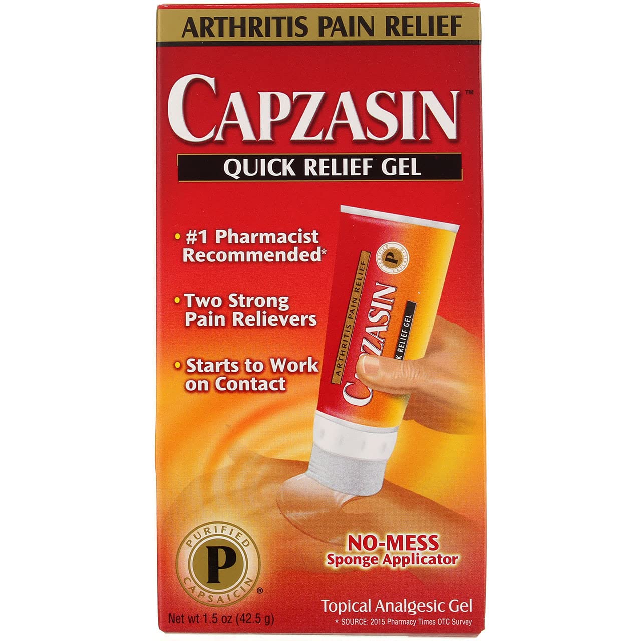 Amazon.com : Capzasin Arthritis Pain Quick Relief Gel-1.5Oz : Health ...