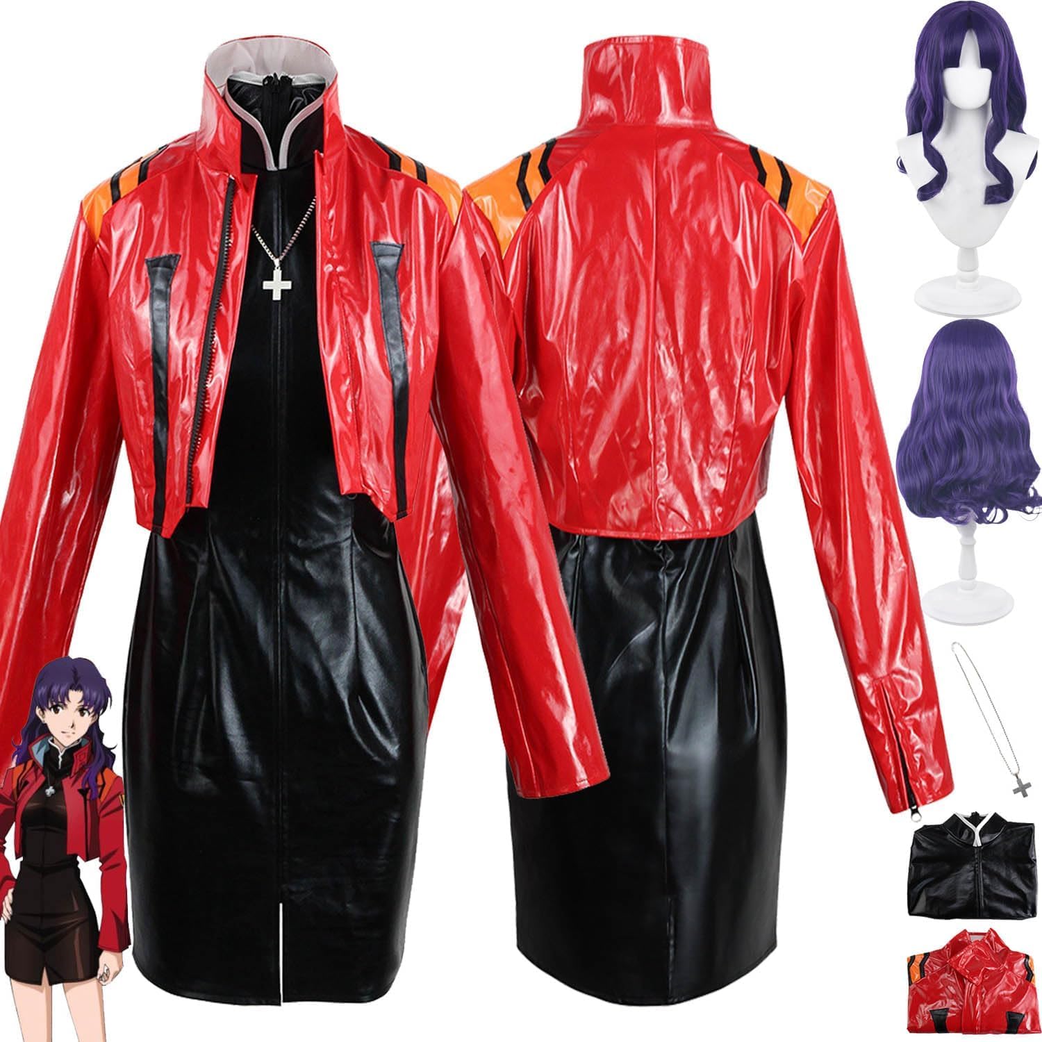 Karneval Anime Eva Katsuragi Misato Cosplay Anime EVA Cosplay Costume