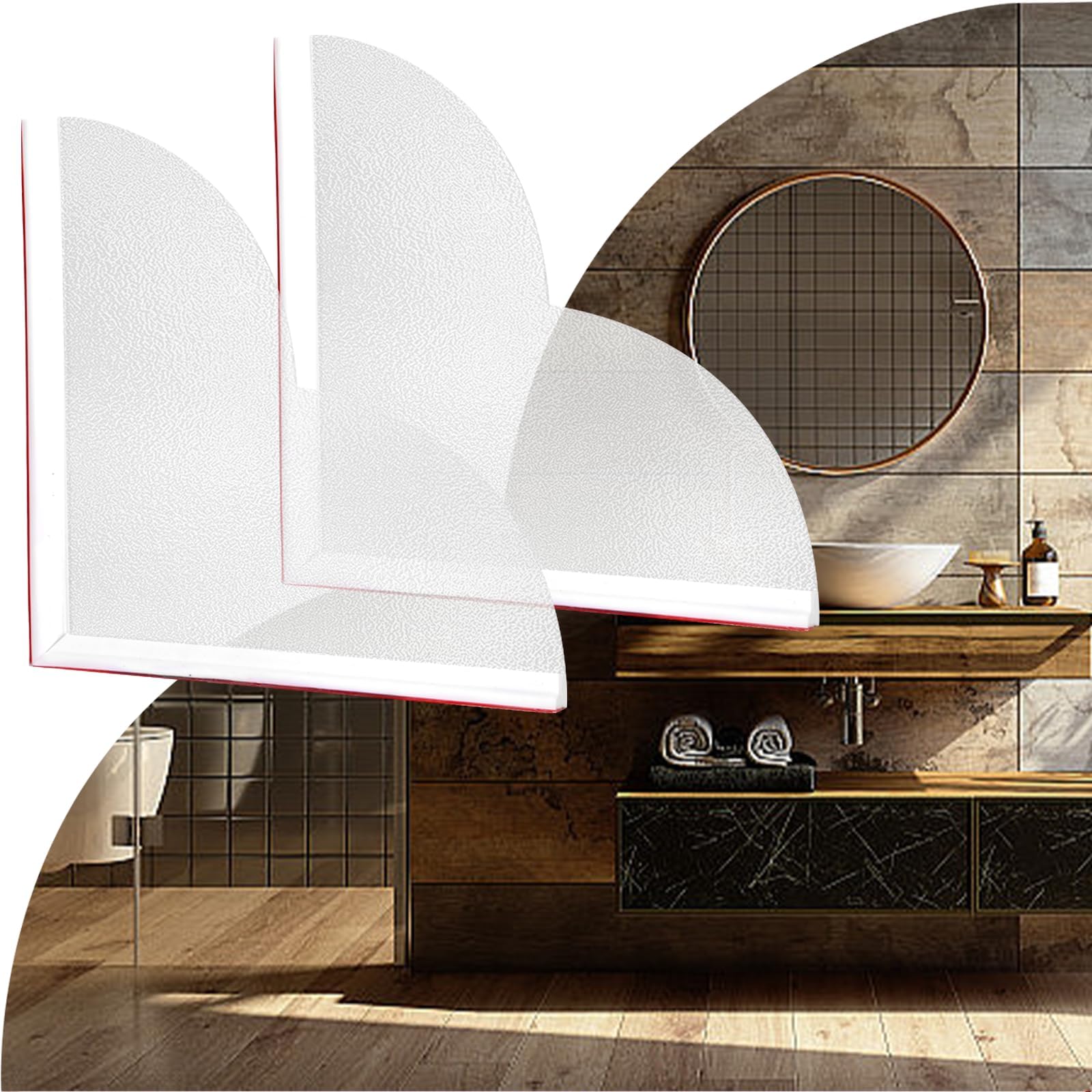 Amazon.com: Kojcijs 2 PCS Shower Splash Guard Kit, 9.3 Inch Water ...