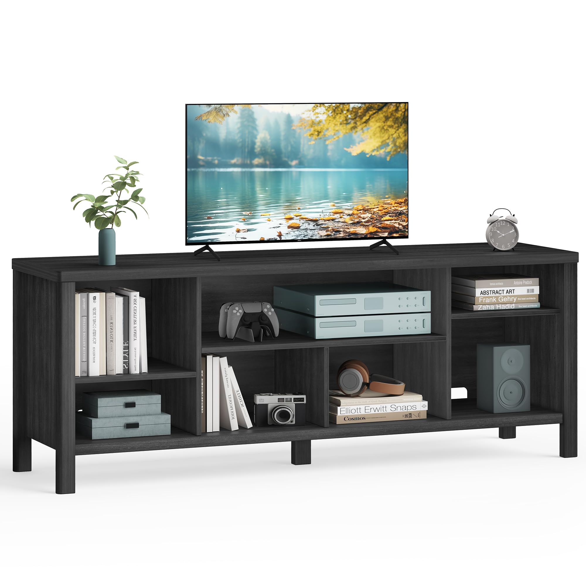 Amazon.com: VASAGLE TV Stand for TVs up to 70 Inches, Entertainment ...