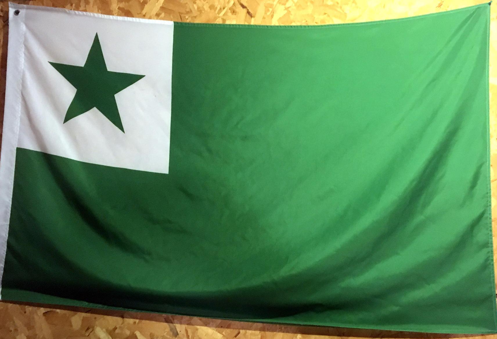 Amazon.com : Large Flag Neutral international language Esperanto and ...