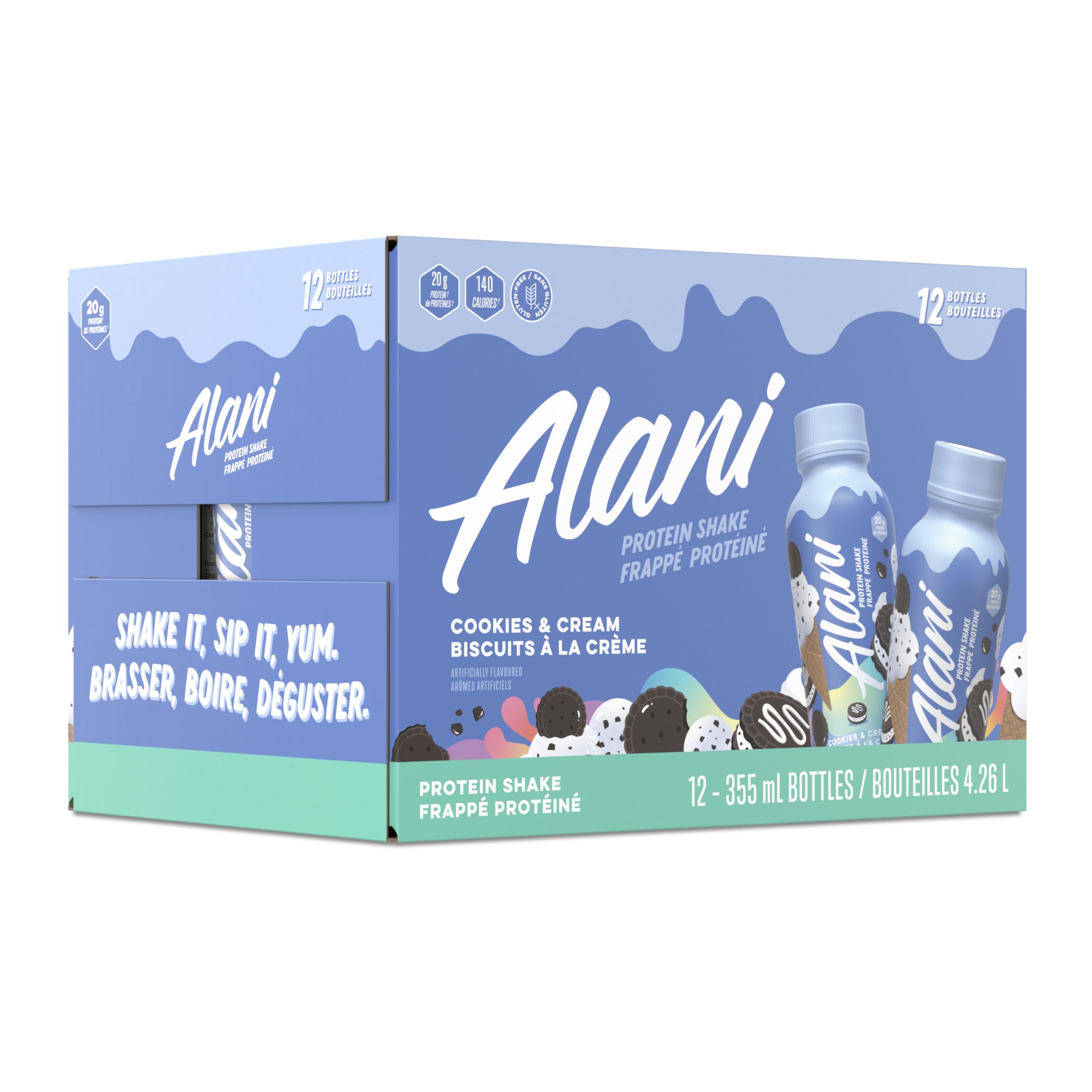 Alani Nu Protein Shake, Ready to Drink, Naturally Flavored, Gluten Free ...