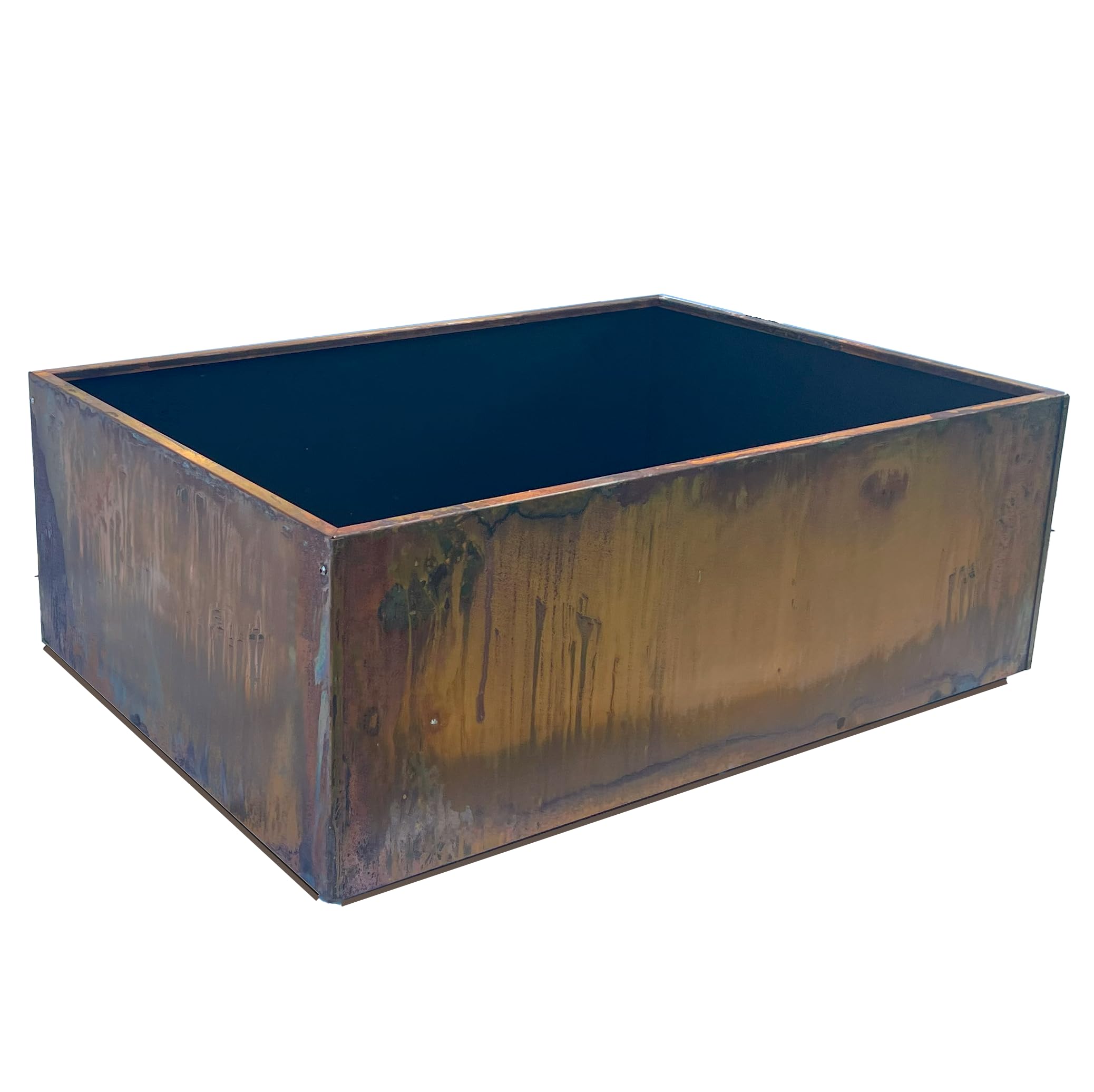 Amazon.com : Extra Wide Corten Steel Planter Trough (24"X46"X16"H ...