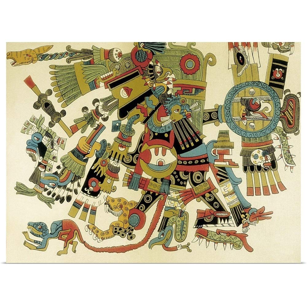 Amazon.com: GREATBIGCANVAS Tezcatlipoca Unframed Poster Print: Posters ...