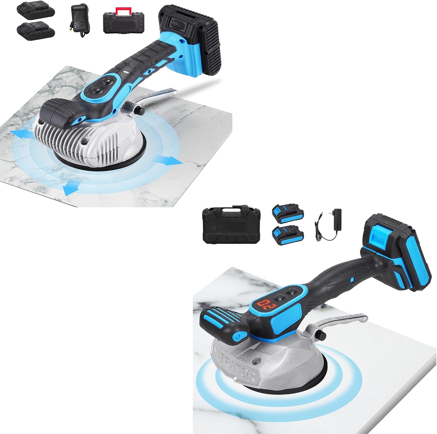 "YJINGRUI 2pcs Tile Vibration Tool, High Vibration Speed 18000r/min 6 ...