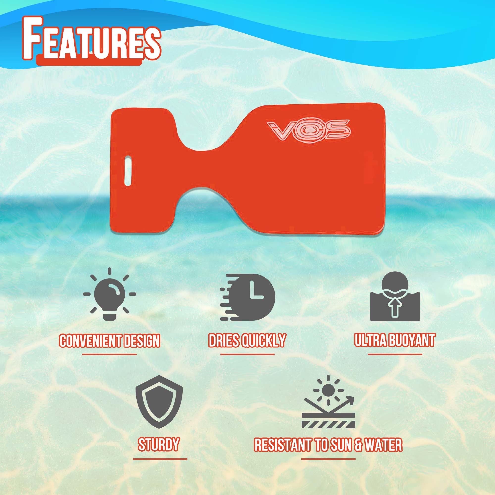 Snapklik.com : VOS Phoenix Water Solid Saddle Floats For Adults And ...