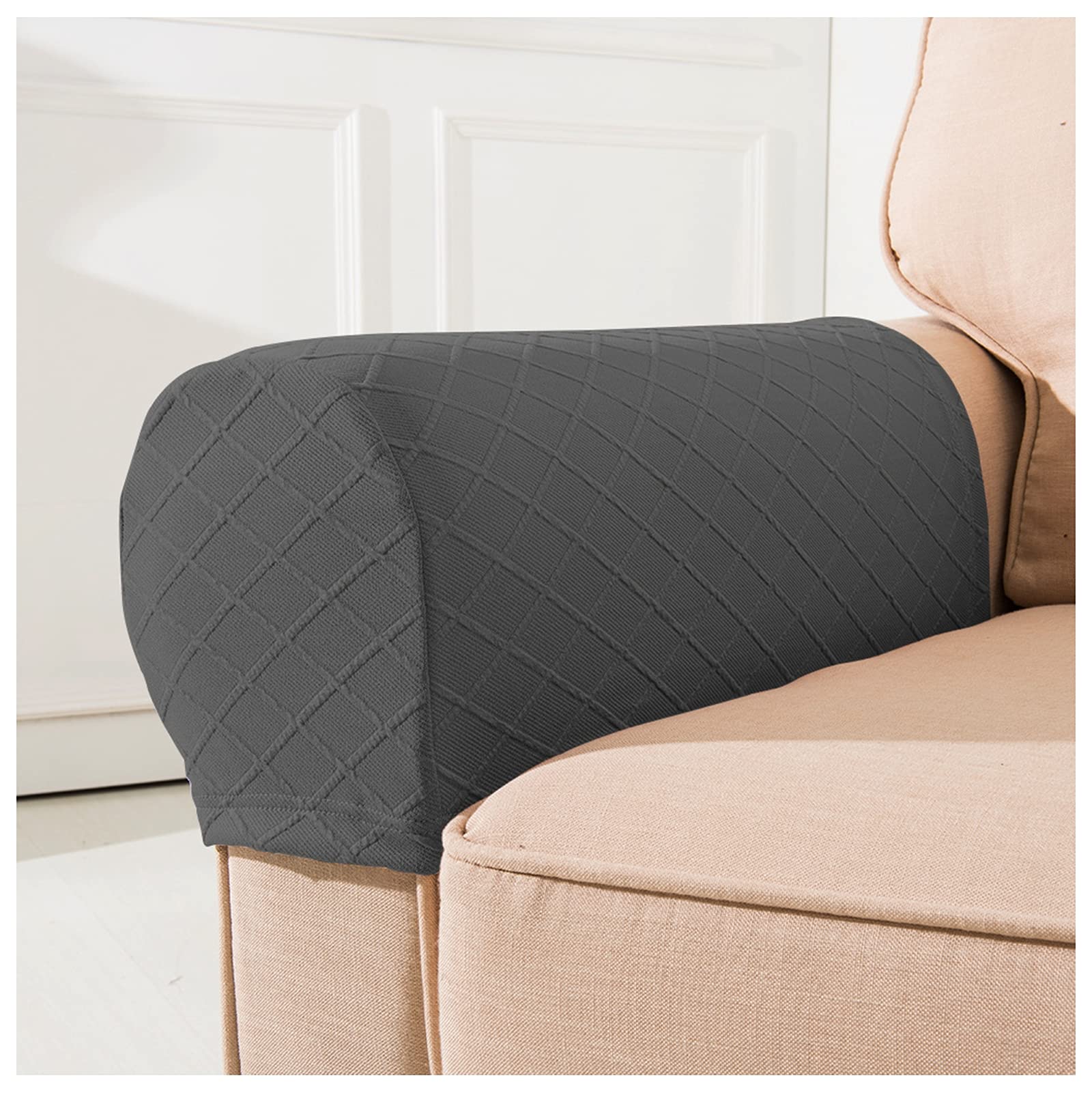 Amazon.com: RRNAR Arm Caps for Sofa, Armrest Covers, Polyester Armchair ...