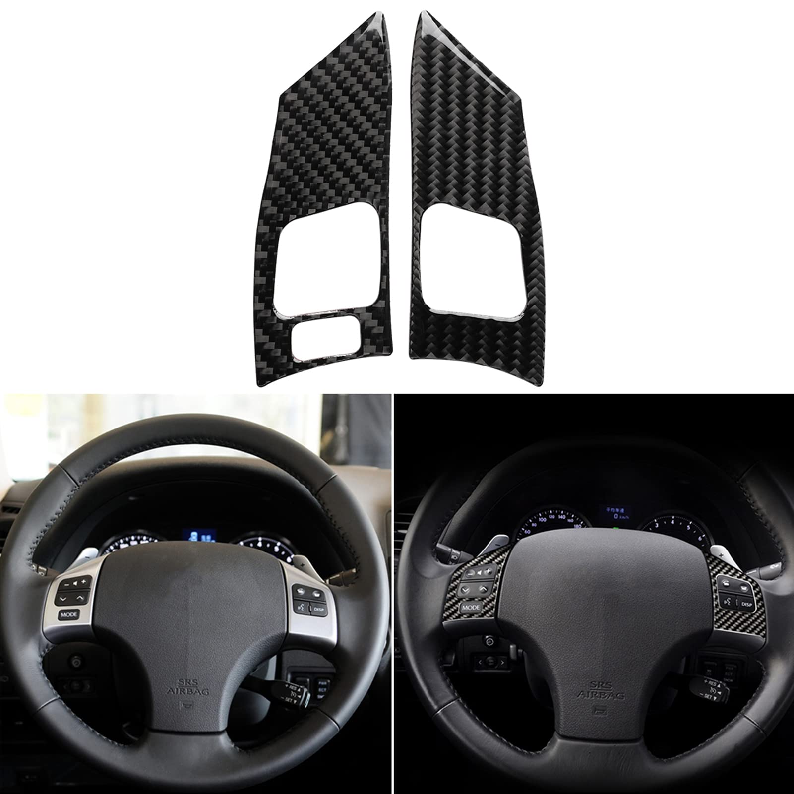 Amazon.com: NVCNX Real Premium Carbon Fiber Car Dashboard Dash Button ...