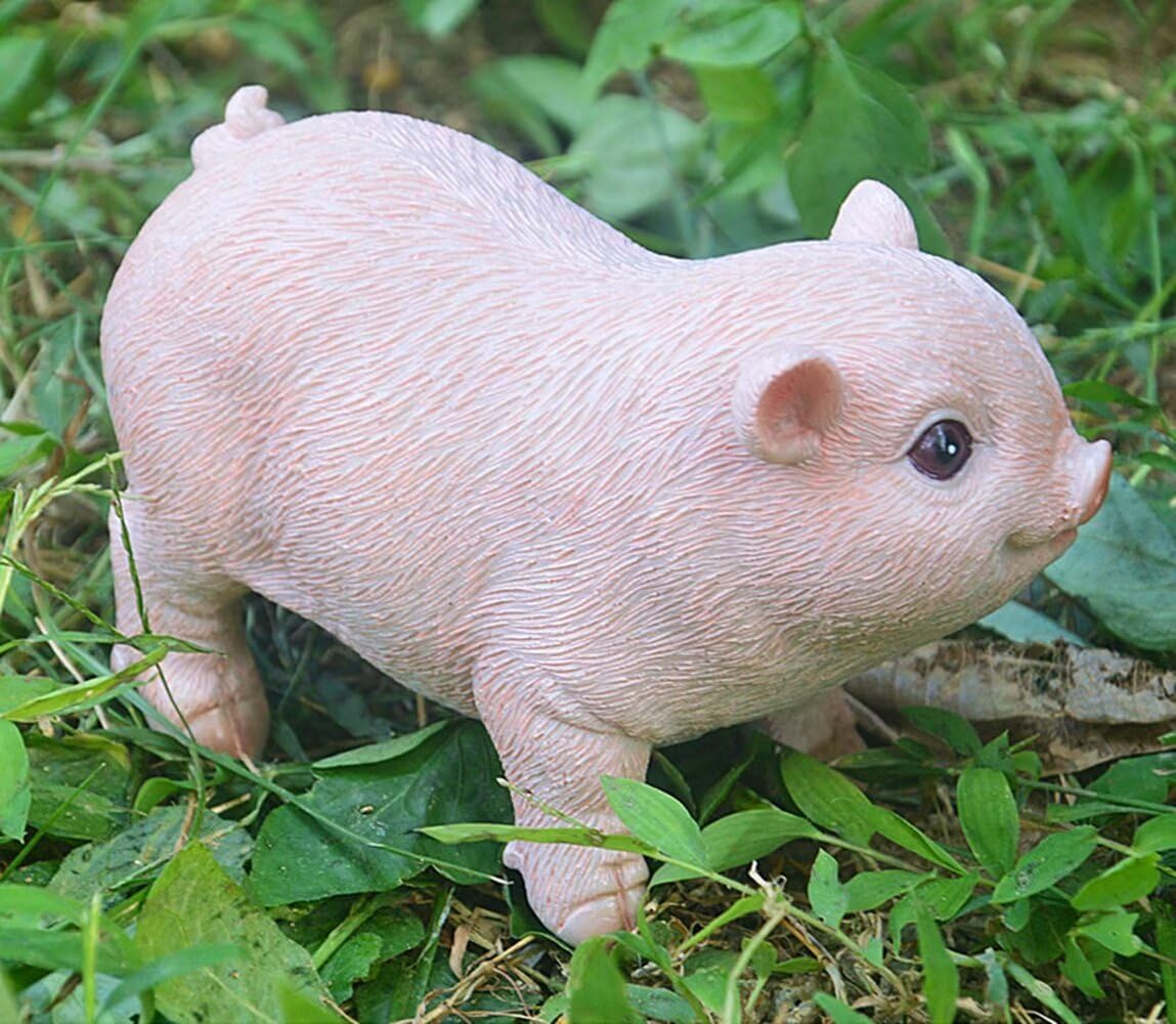 Amazon.com: Aladeno Cute Pig Garden Statue Funny Standing Pig Figurines ...