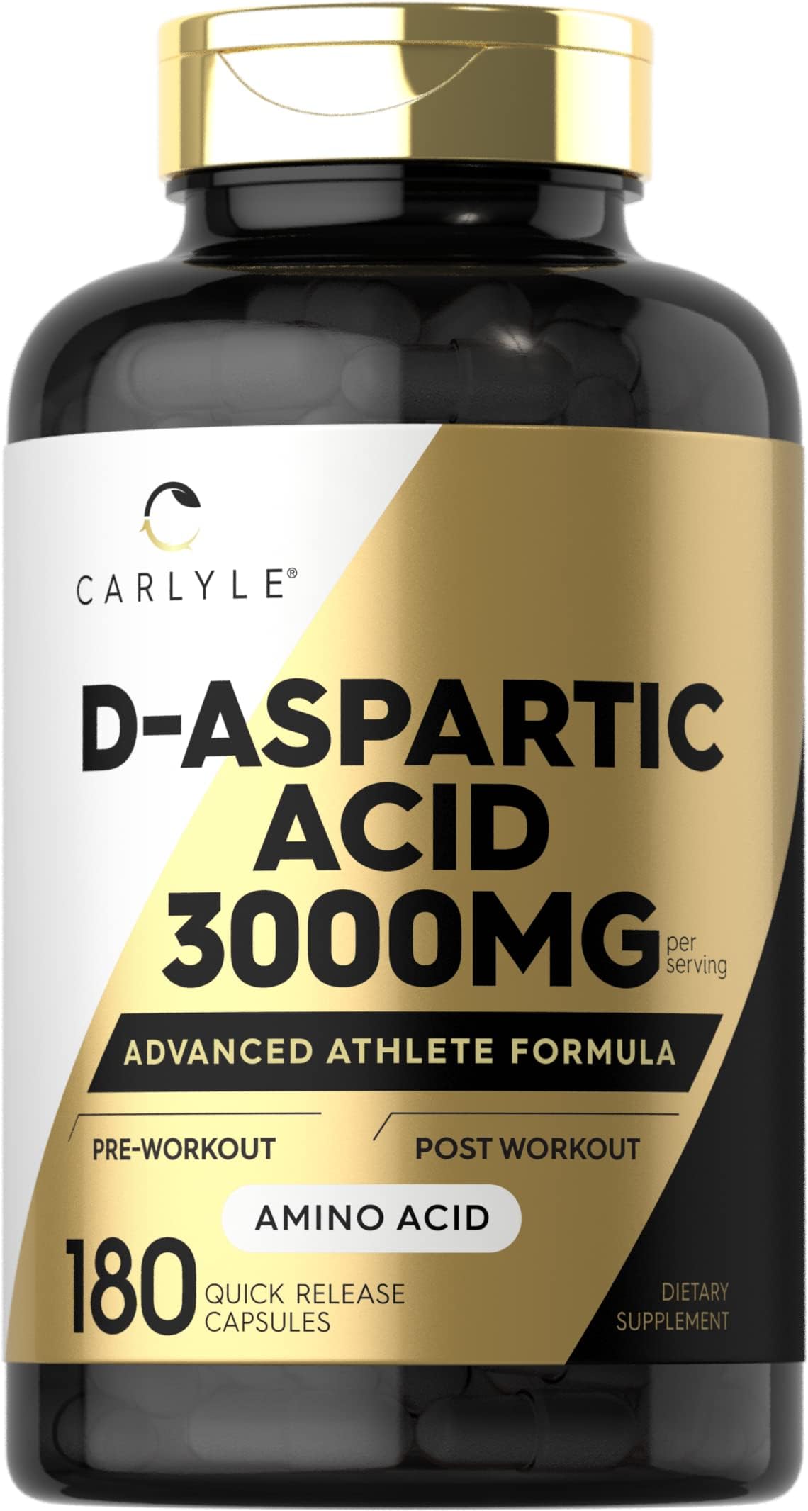 Amazon.com: Carlyle D Aspartic Acid Supplement for Men and Women ...