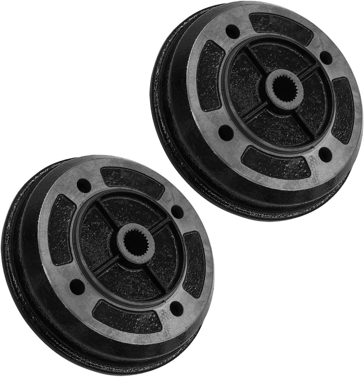 Replacement Part 2 Rear Brake Drum For Kawasaki 41038-1226 Mule 2010 ...
