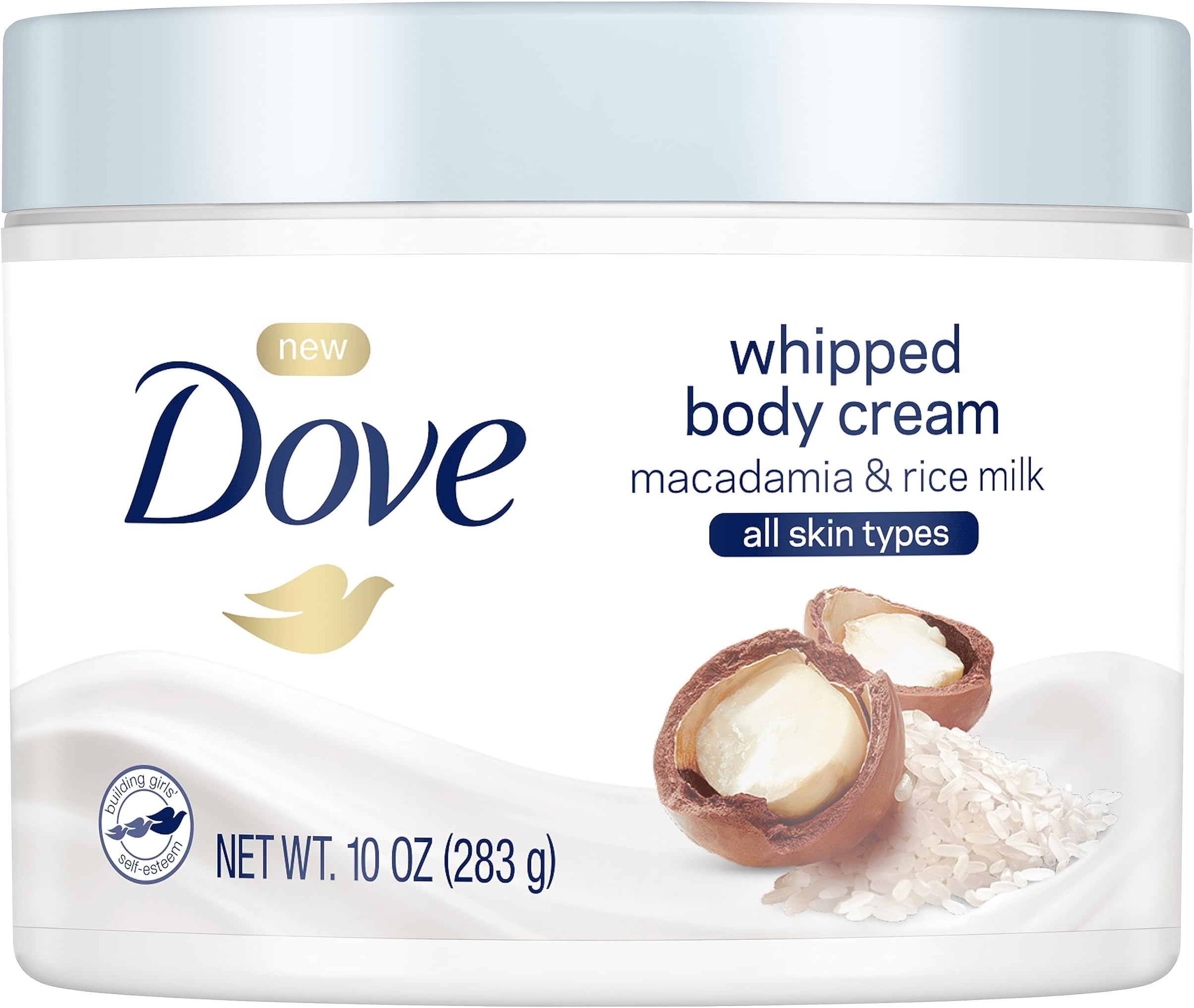 Amazon.com : Dove Whipped Body Cream Macadamia and Rice Milk 10 oz ...
