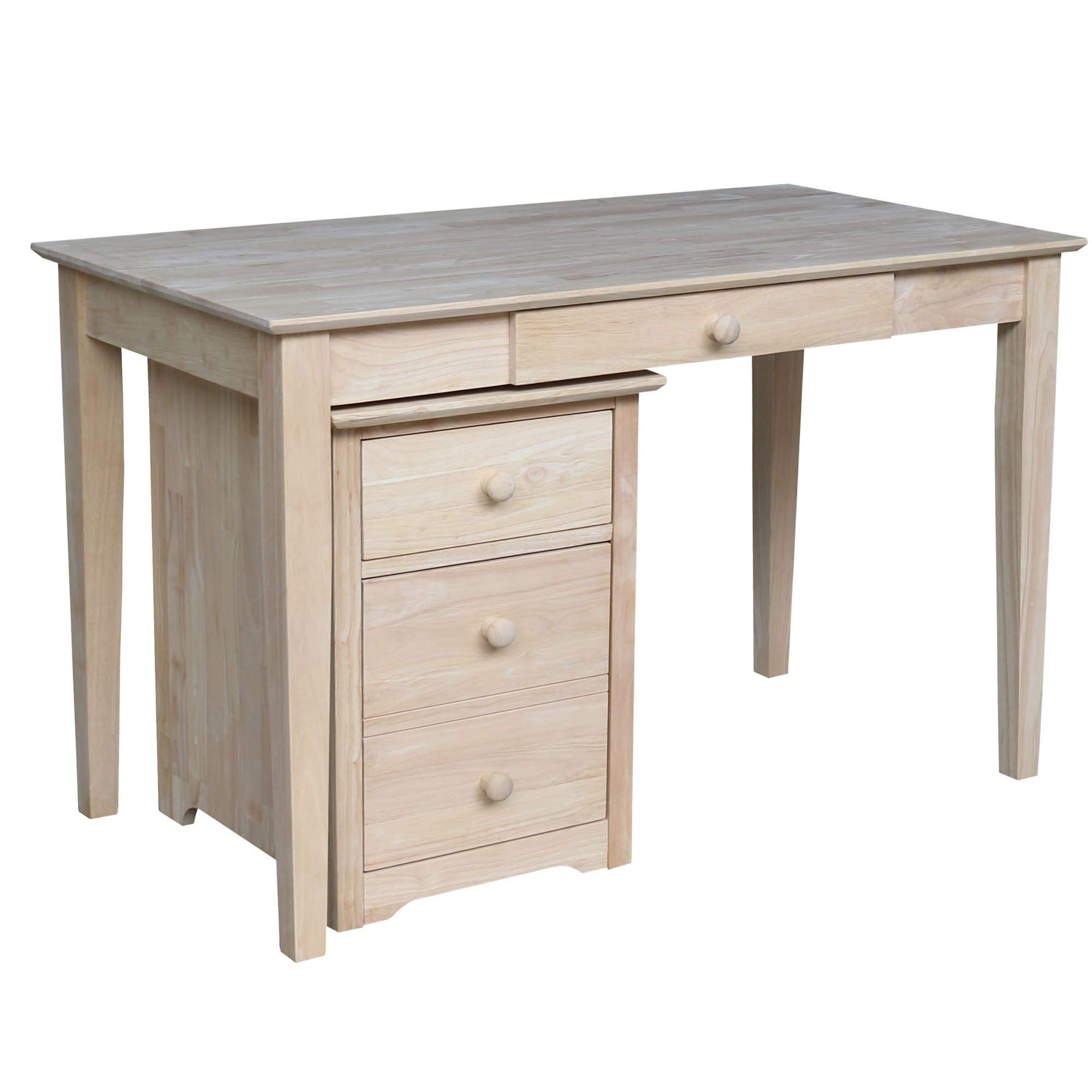 Unfinished Wood File Cabinet