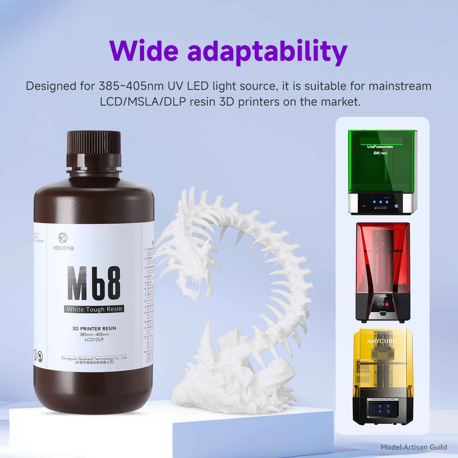 Snapklik.com : RESIONE Tough 3D Printer Resin, Not Brittle ABS Like ...