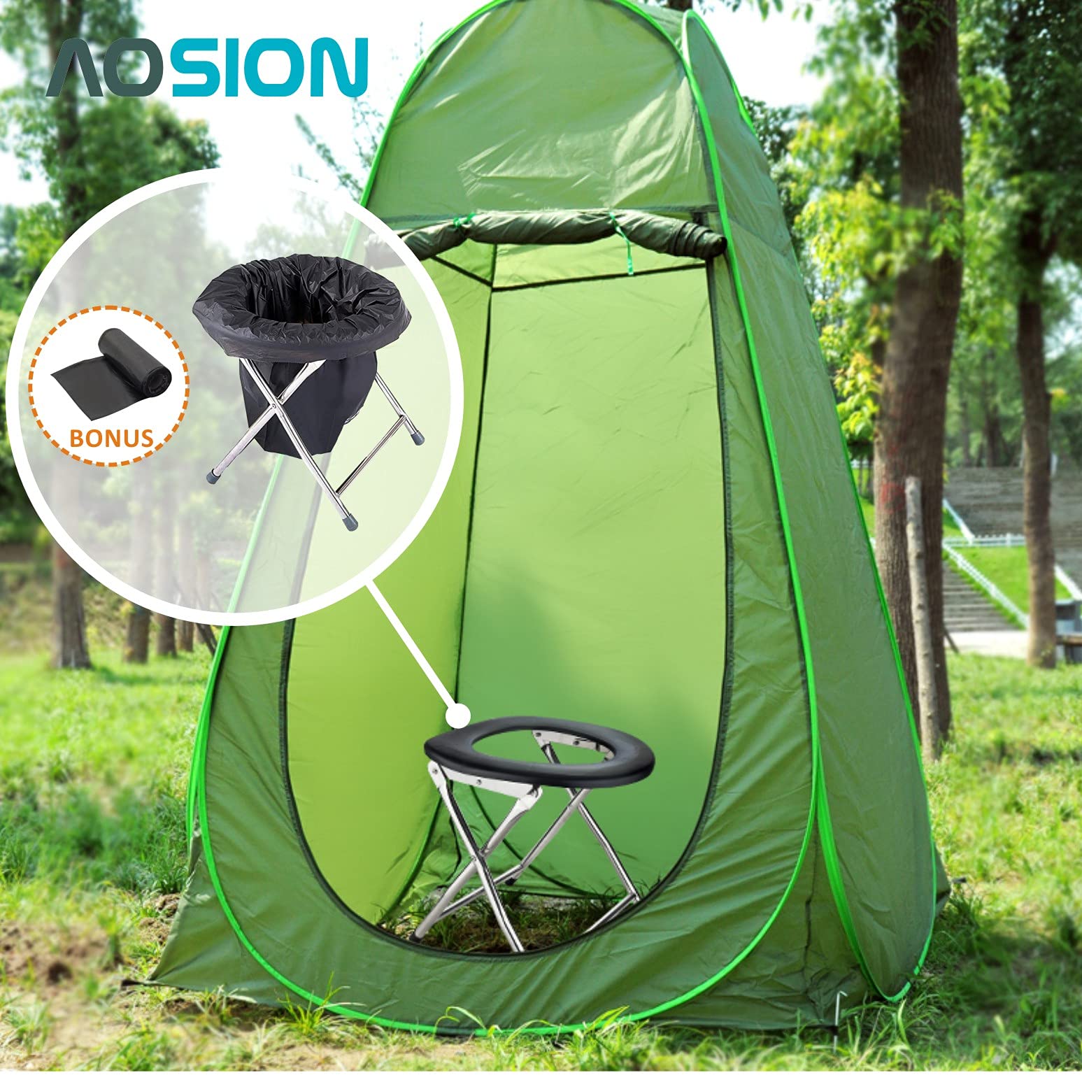 Snapklik.com : AOSION Camping Toilets Portable, Portable Toilet For ...