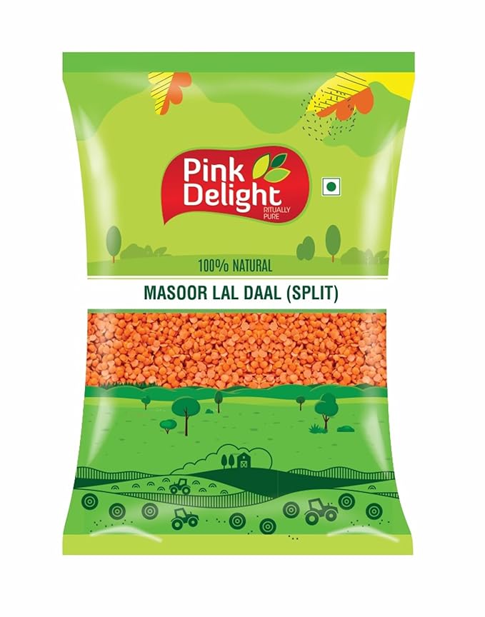 Pink Delight Dry & Unpolished Masoor Lal Daal | Masoor Daal | Lal ...