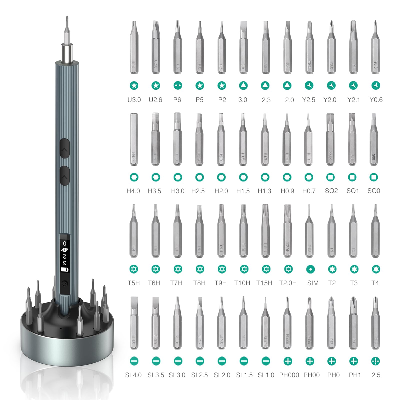 Snapklik.com : ORIA Electric Screwdriver, 52 In 1 Rechargeable Power ...