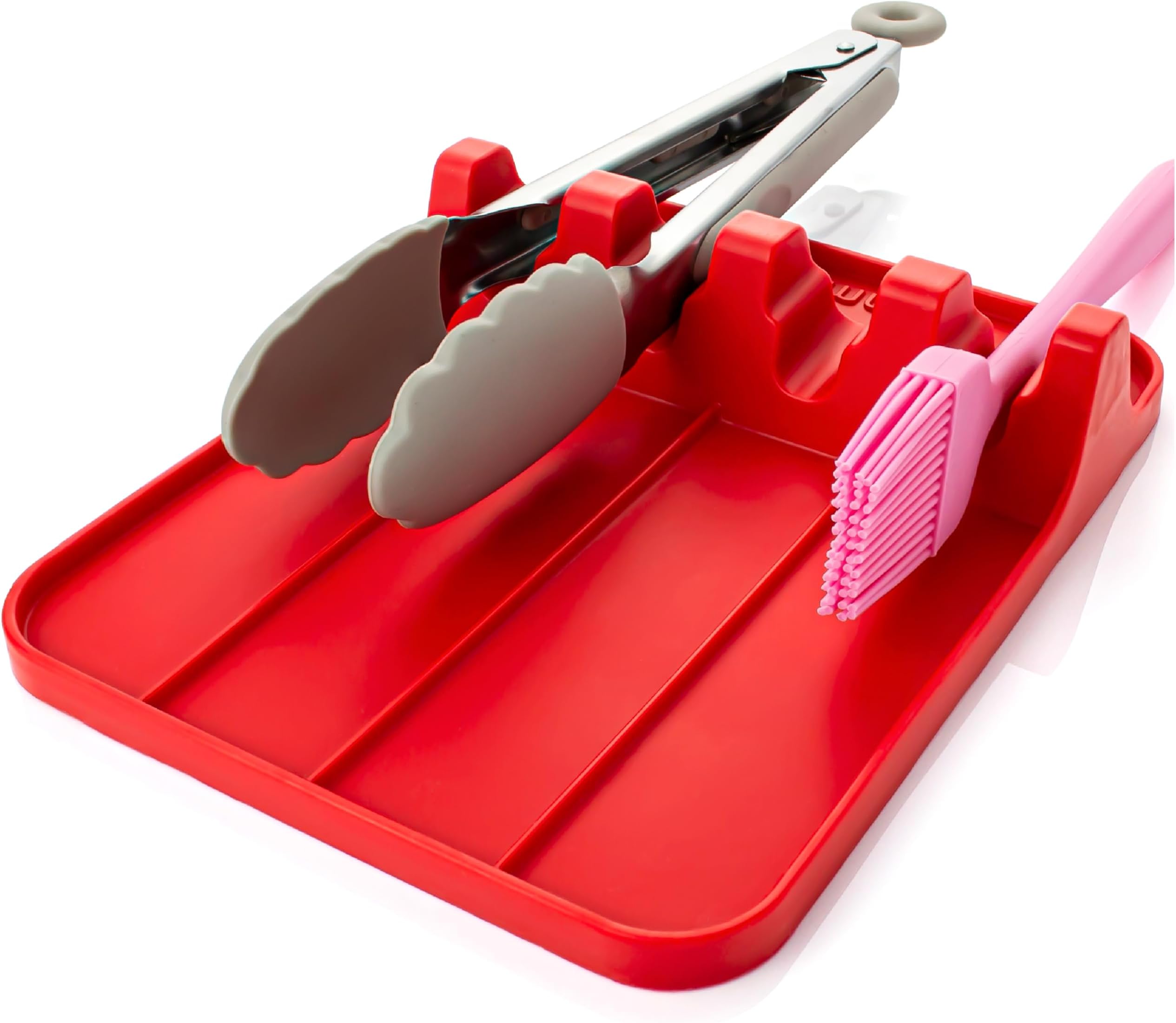 Amazon.com: Ceramic Utensil Rest with Drip Pad for Multiple Utensils ...