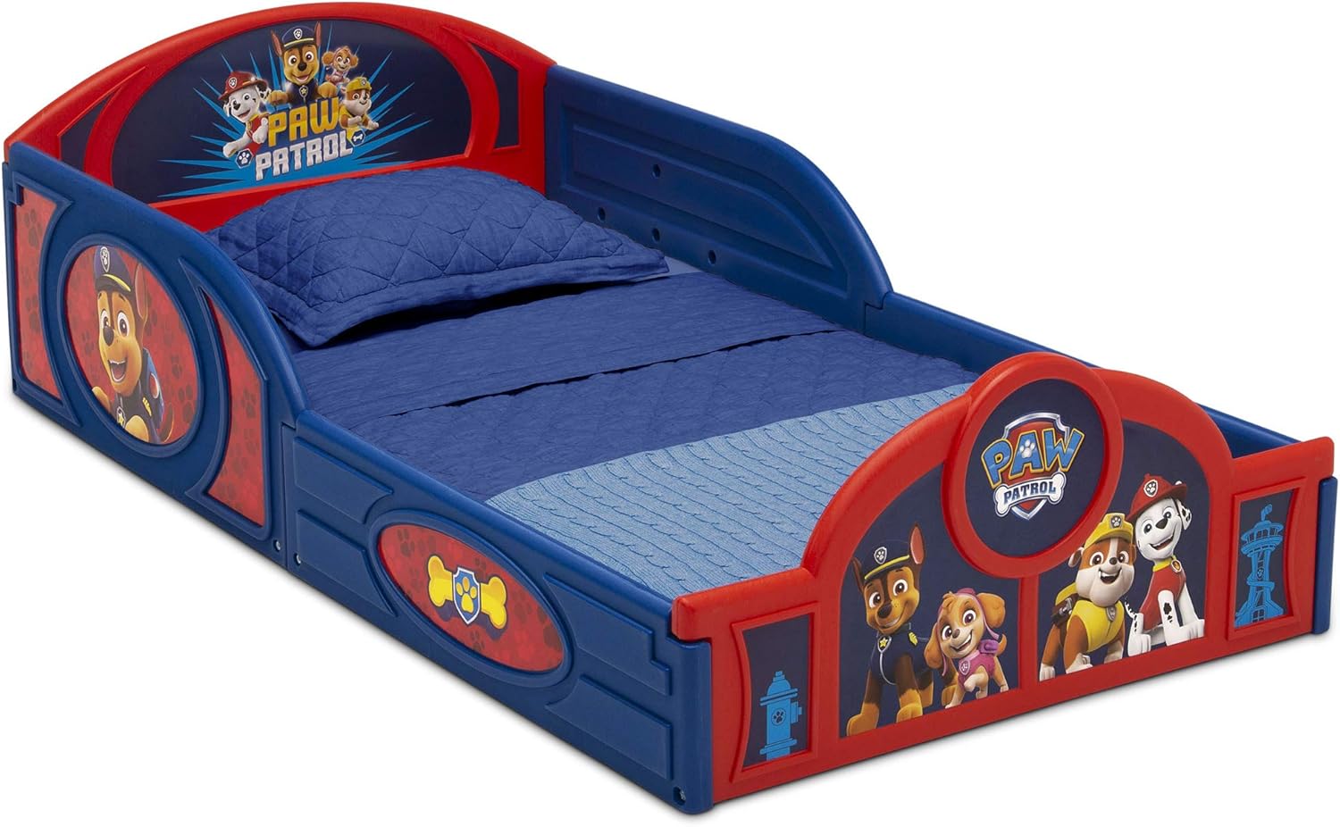 Buy Nick Jr. PAW Patrol Plastic Sleep and Play Toddler Bed with ...