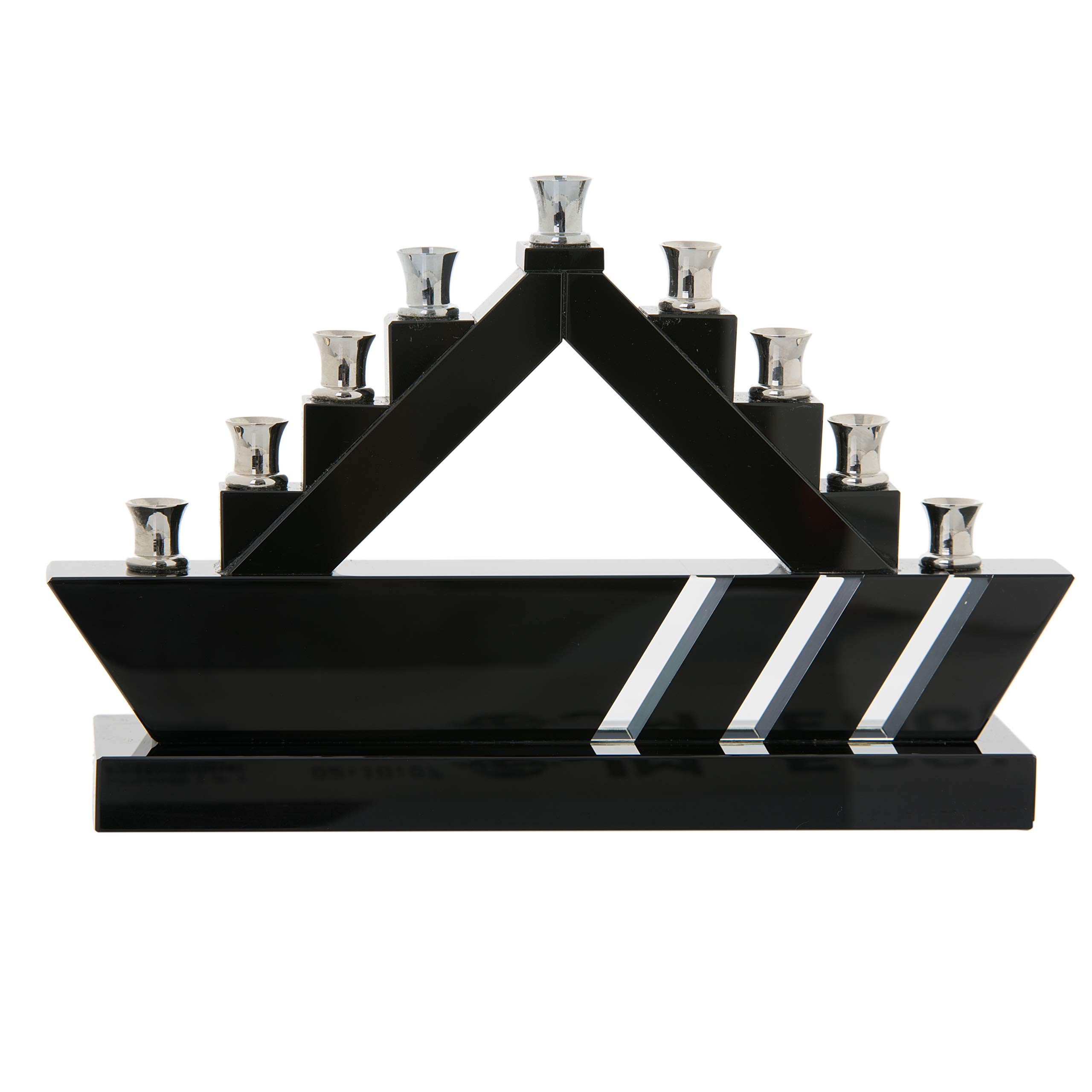 Amazon.com: Copa Judaica Black Crystal Menorah for Chanukah - for ...