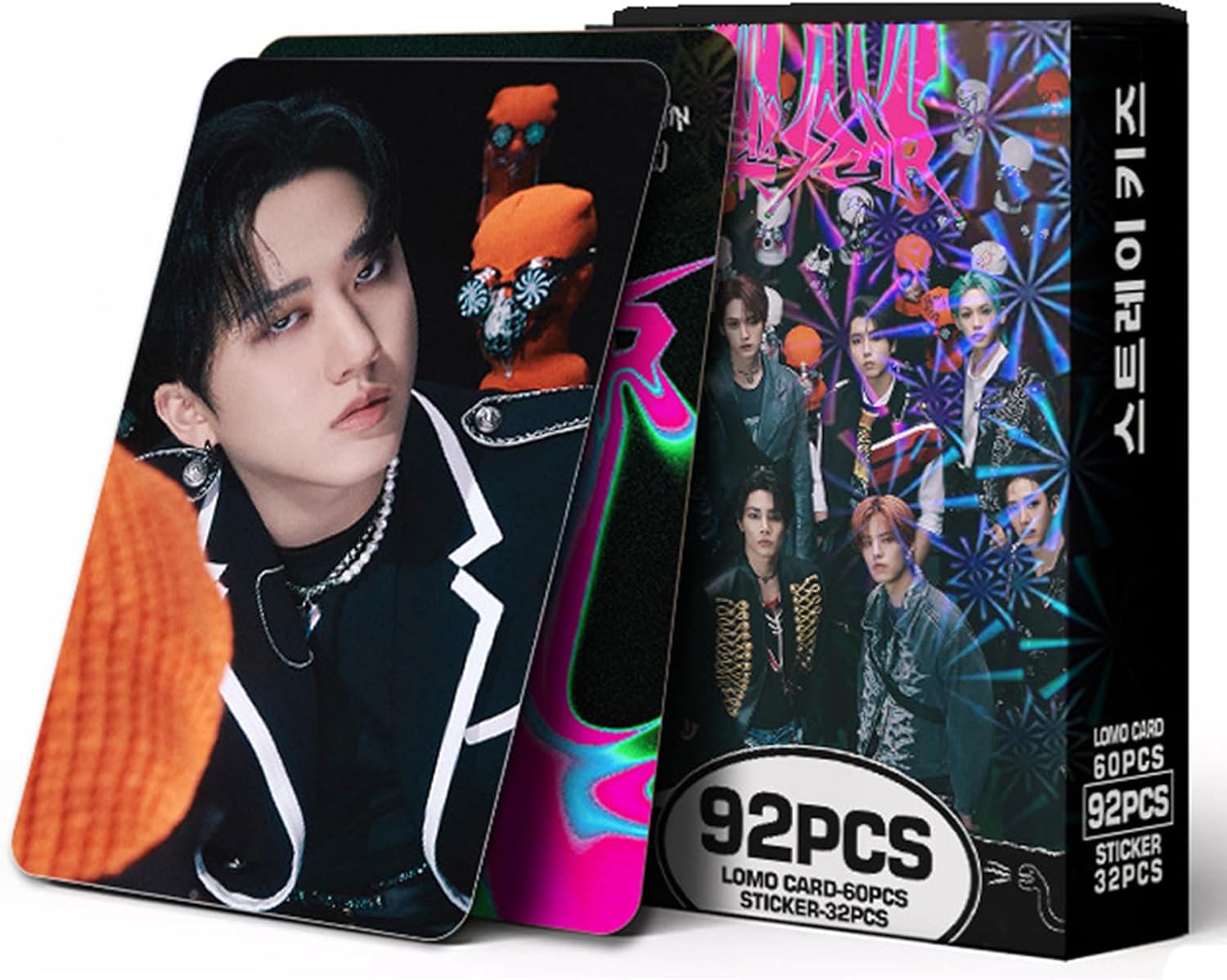 Amazon.com: KPOPBTS Stray Kids Star Photocards Album Merchandise 92 PCS ...