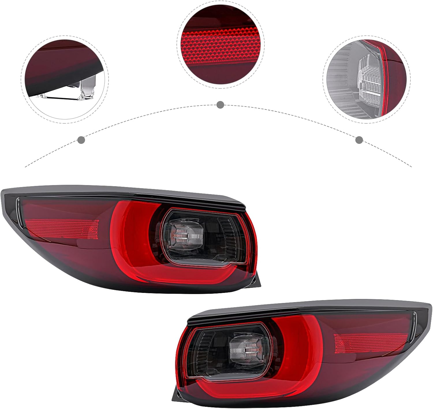 Conjunto de luces traseras para Mazda CX-5 2022 2023, luz trasera ...