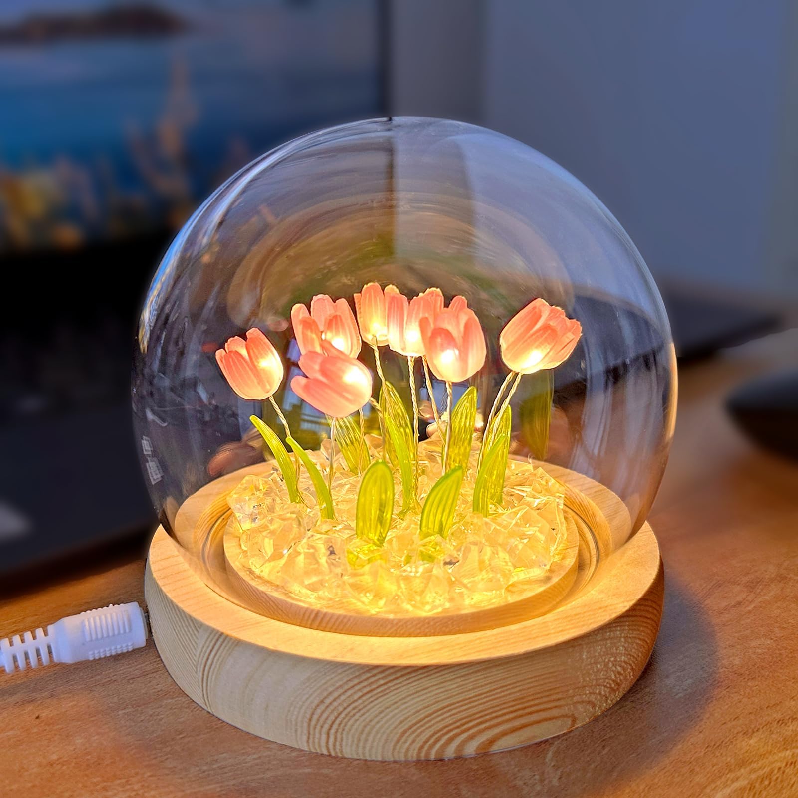 fusehome DIY Purple Tulip Night Light, Halloween Decorations Indoor ...