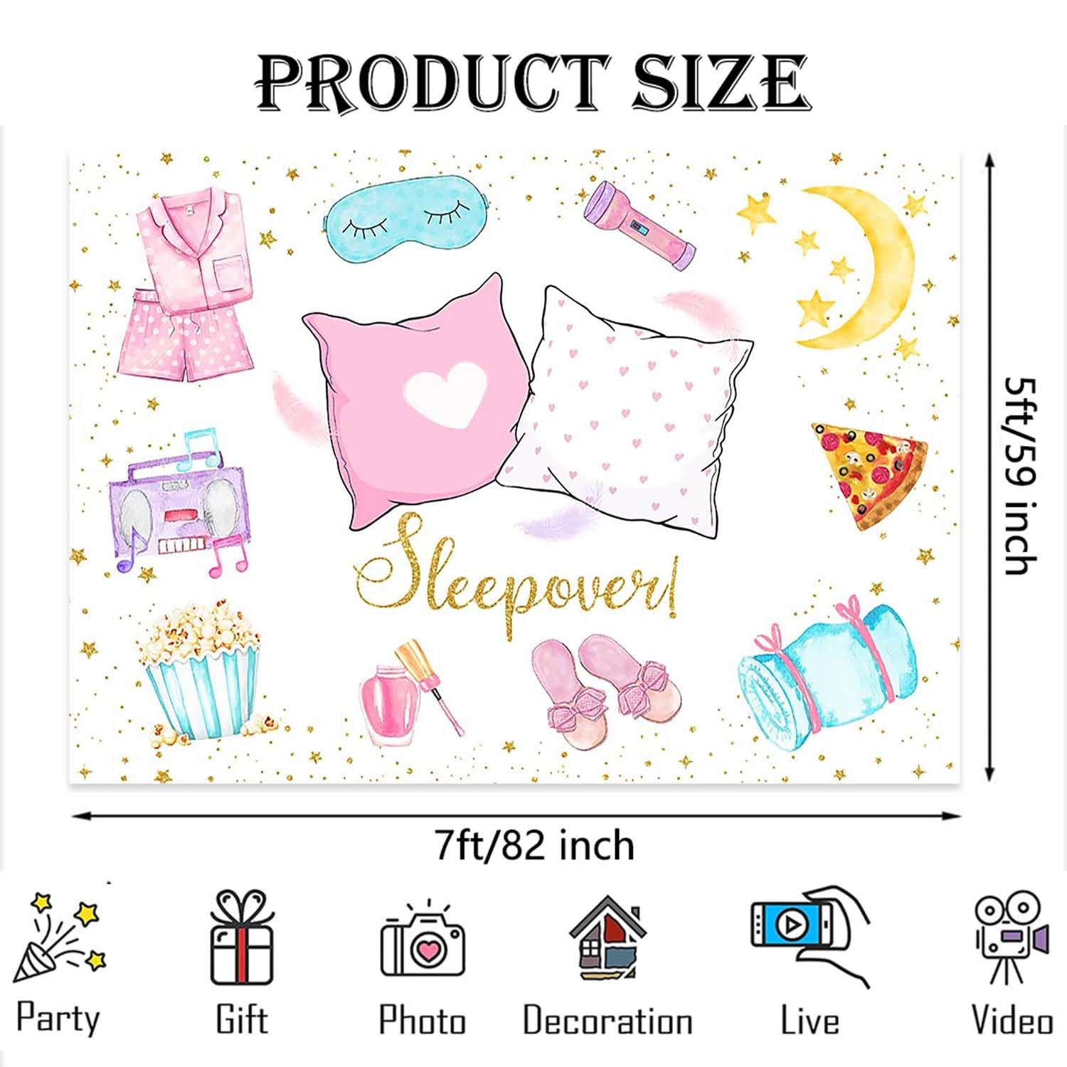 Slumber Party Pillows Transparent Background 25 Sleepover Party Theme