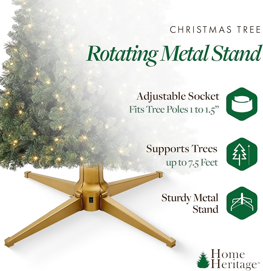 2 Pole Rotating Tree Stand Amazon.com: 2024 Upgrade Rotating Christmas
