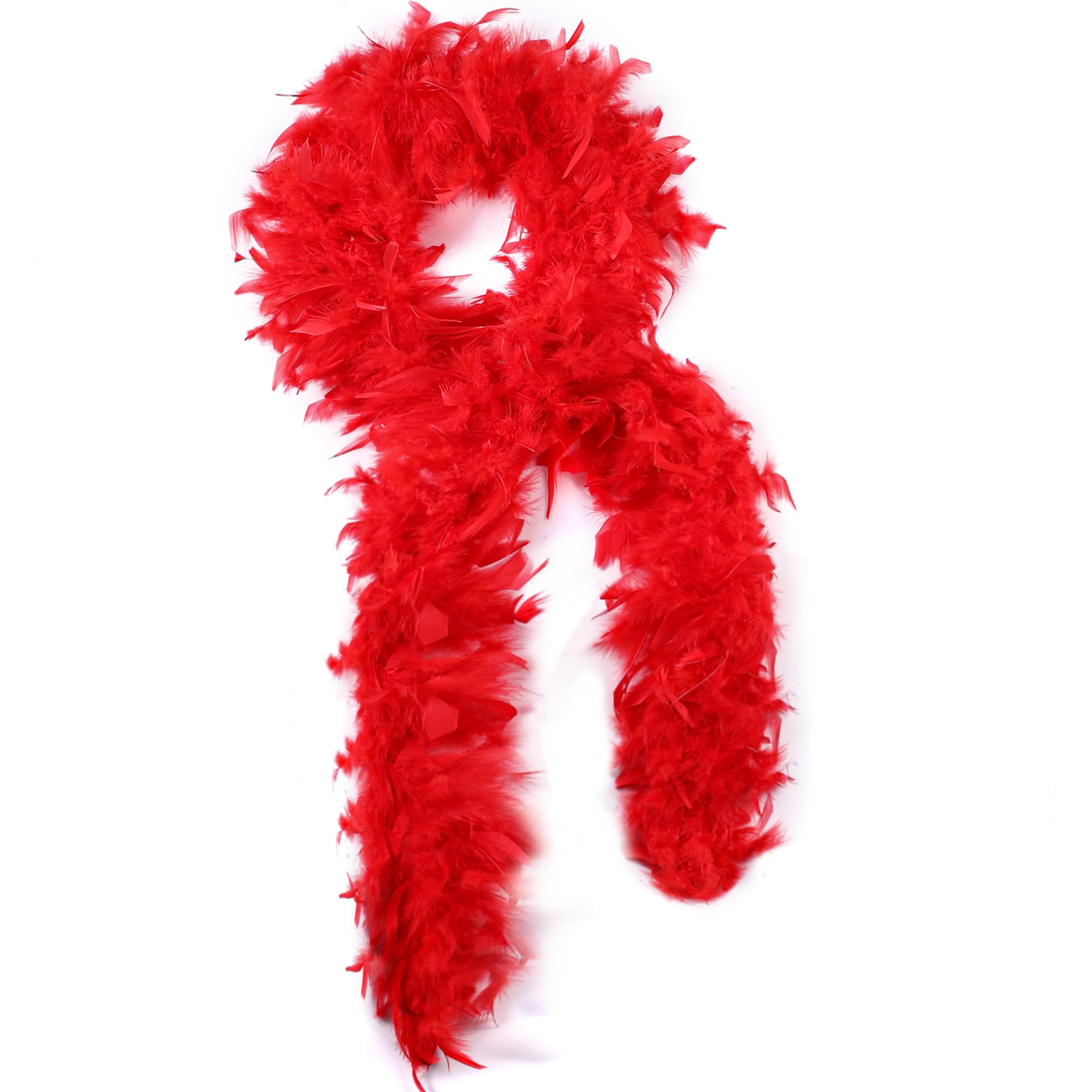 Amazon.com: SOGUGOM Red 35g Feather Boas - 2 Yards Boa Feathers for ...