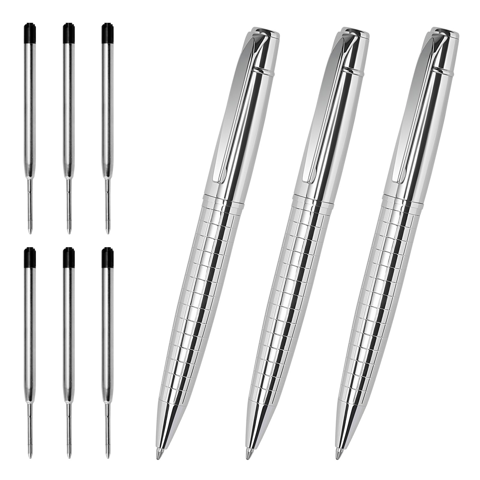 Amazon.com: Cambond Ballpoint Pens Black Pens - Bulk Pens Metal Pen for ...