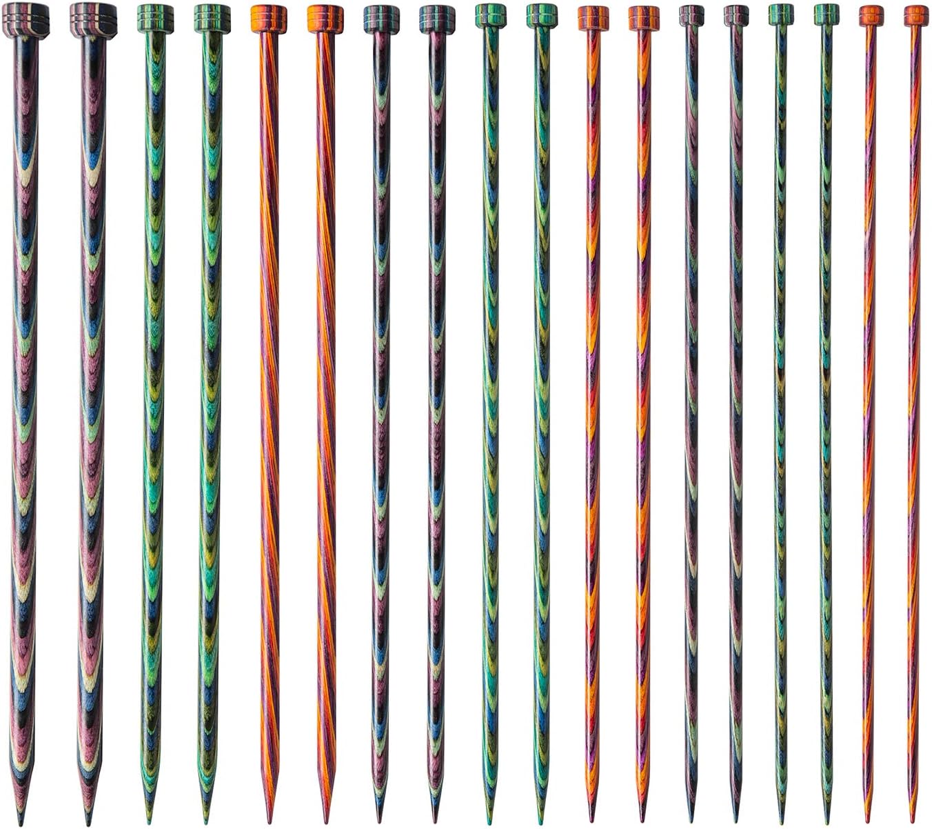 Amazon.com: Knit Picks Straight Single Point Wood Knitting Needle Set ...