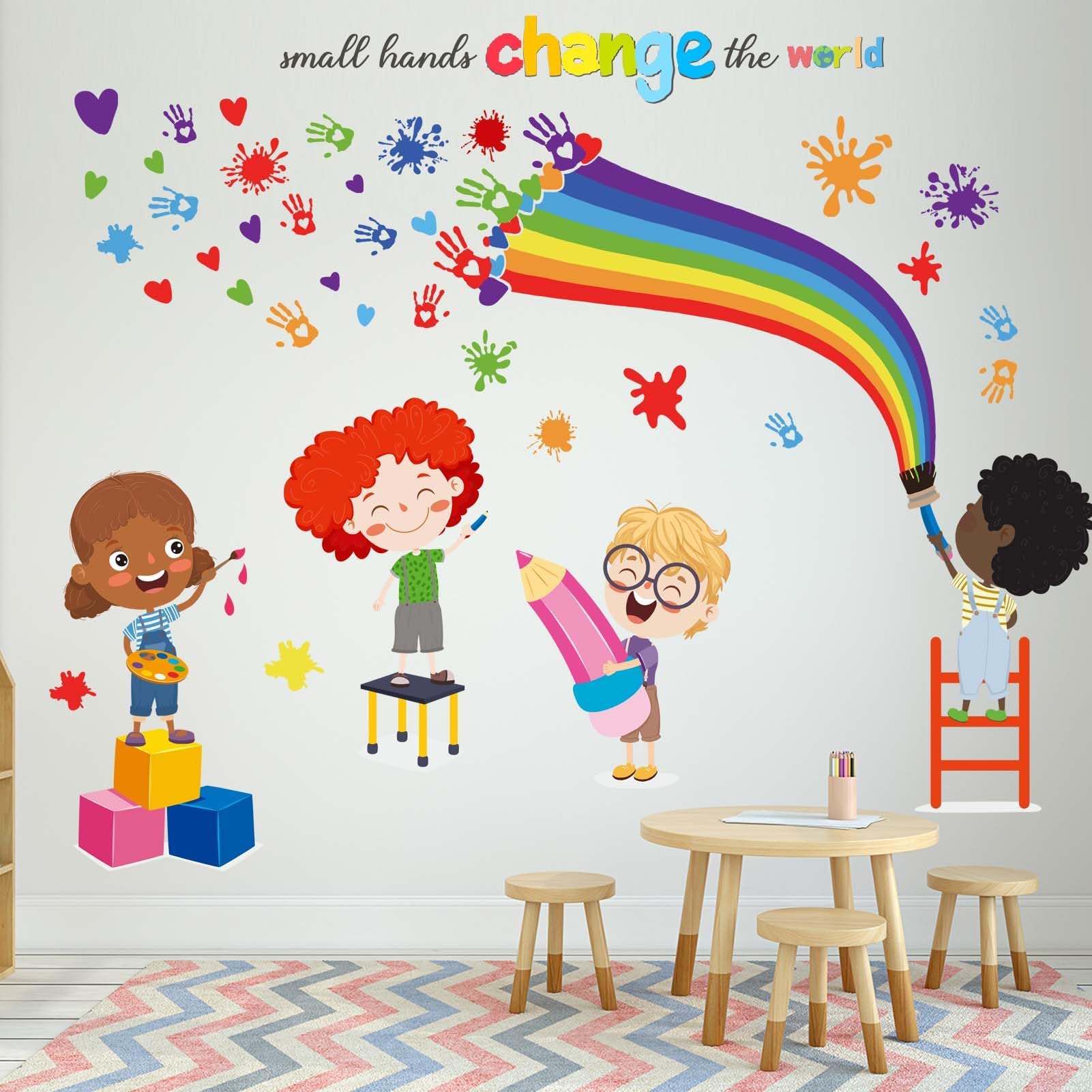 Amazon.com: Kids Wall Decals Classroom Decals Colorful Inspirational ...