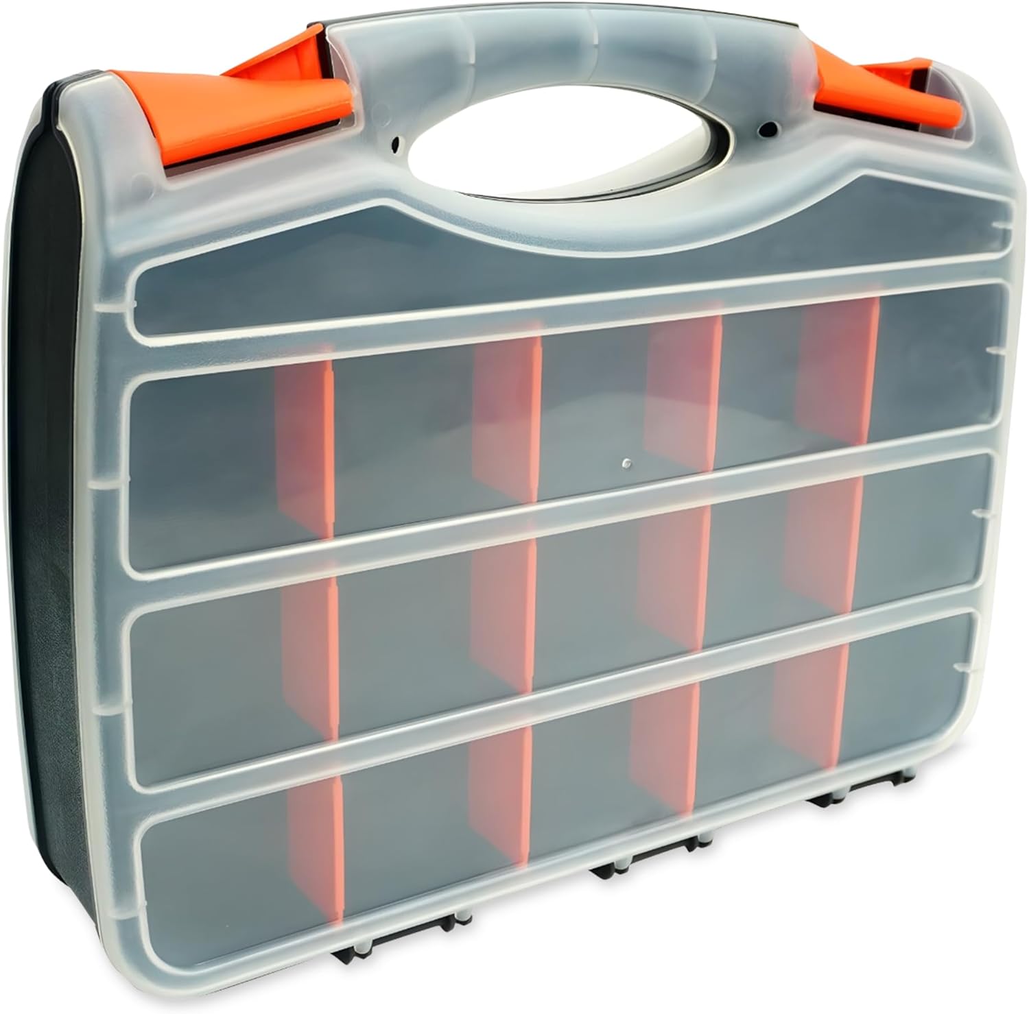 Trimming Shop Double Side Tool Storage Box 34-Compartment Double-Sided ...
