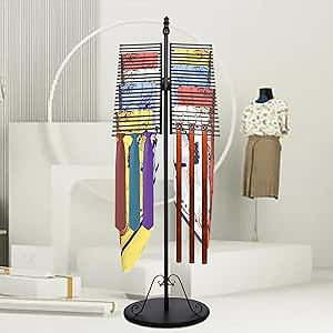 Amazon.com: Gtouse Scarf Display Rack Tie Rack Freestanding Shawl Silk ...