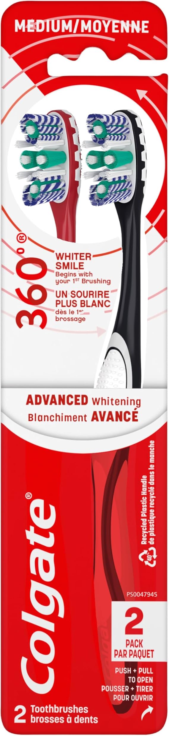 Amazon.com: Colgate 360 Optic White Advanced Whitening Toothbrush ...