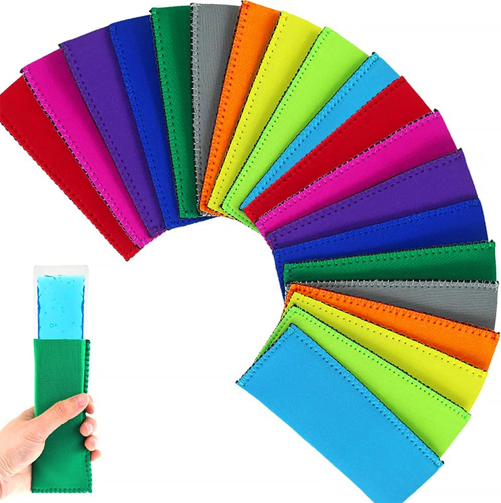 Amazon.com: CREPRO Ice Pop Sleeves, 10 Pack Popsicle Holders Bags ...