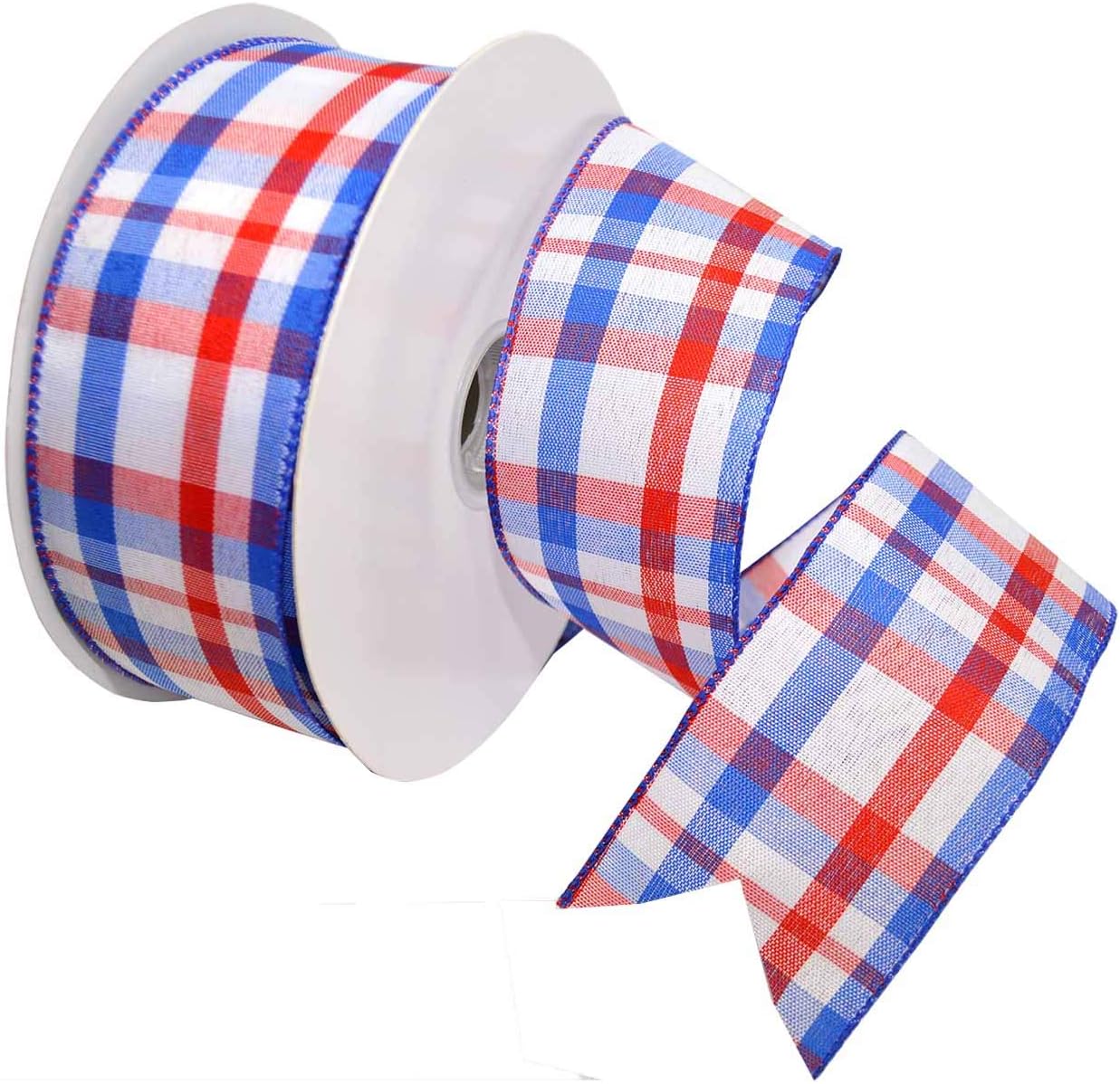 Amazon.com: Morex Ribbon 7380 Color Chic Plaid Ribbon, 2.5" x 50 Yd ...